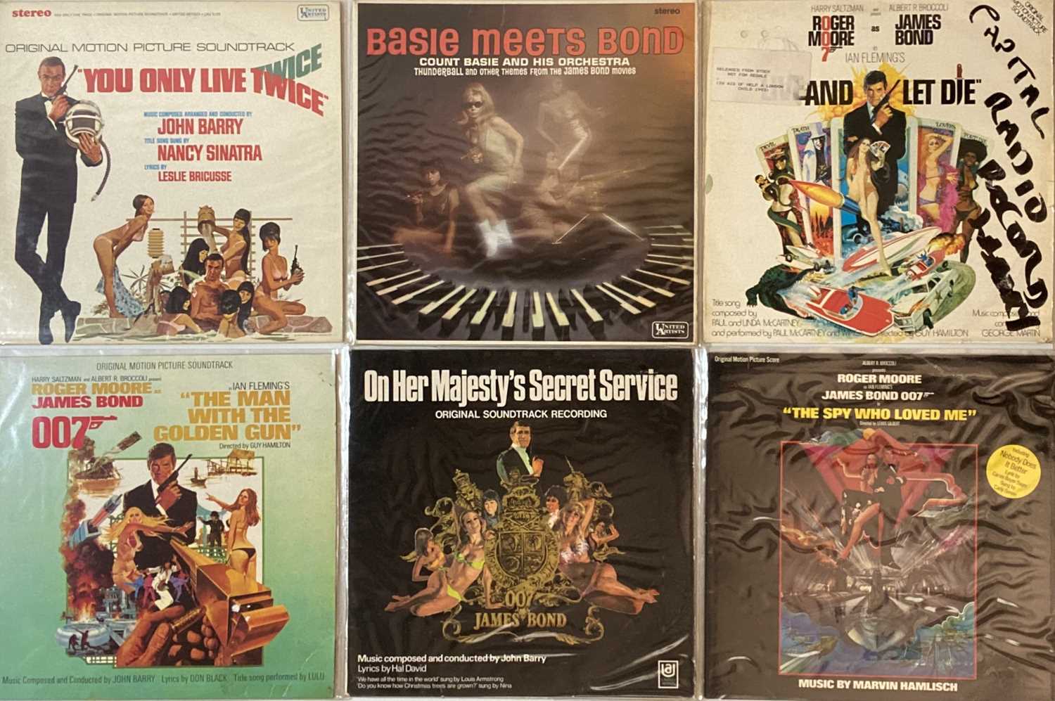 Lot 43 - JAMES BOND SOUNDTRACK - LPs