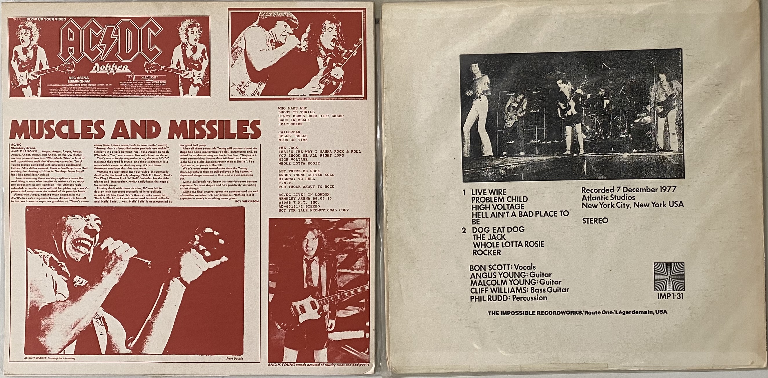 Lot 352 - AC/DC - PRIVATE LP RARITIES