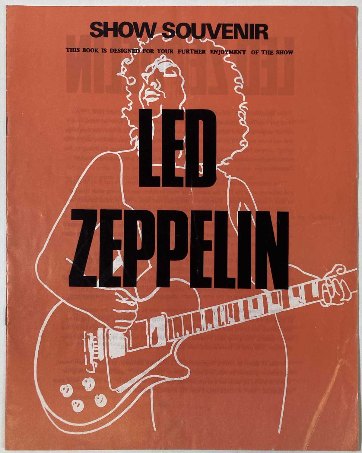 Lot 424 - LED ZEPPELIN - 1972 PROGRAMME.