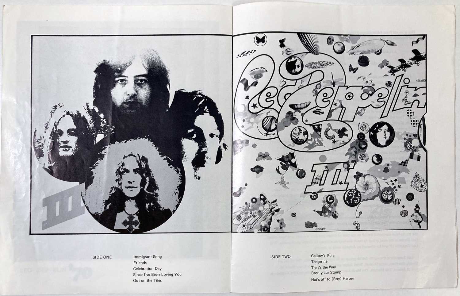 Lot 424 - LED ZEPPELIN - 1972 PROGRAMME.