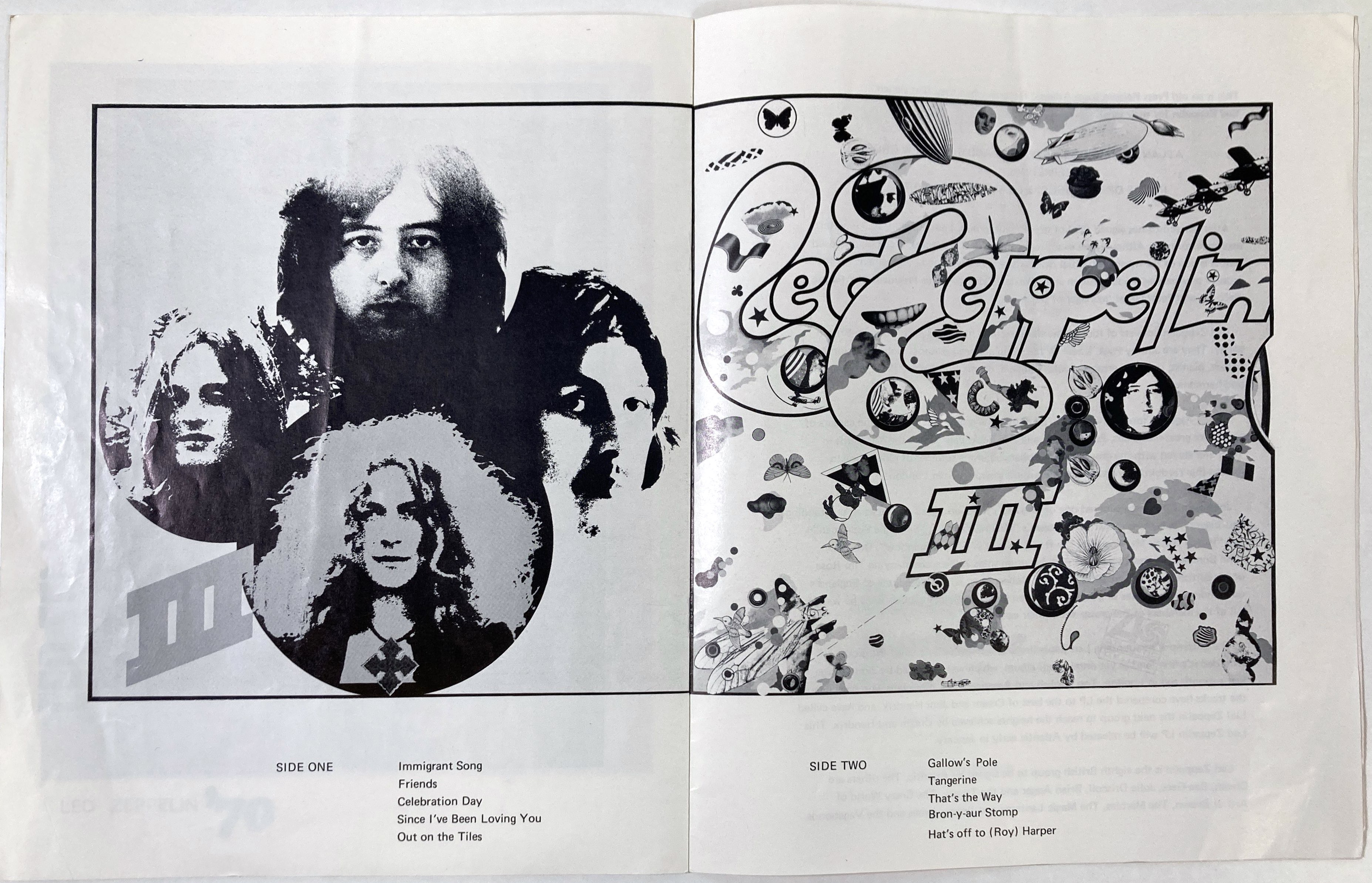 Lot 424 - LED ZEPPELIN - 1972 PROGRAMME.