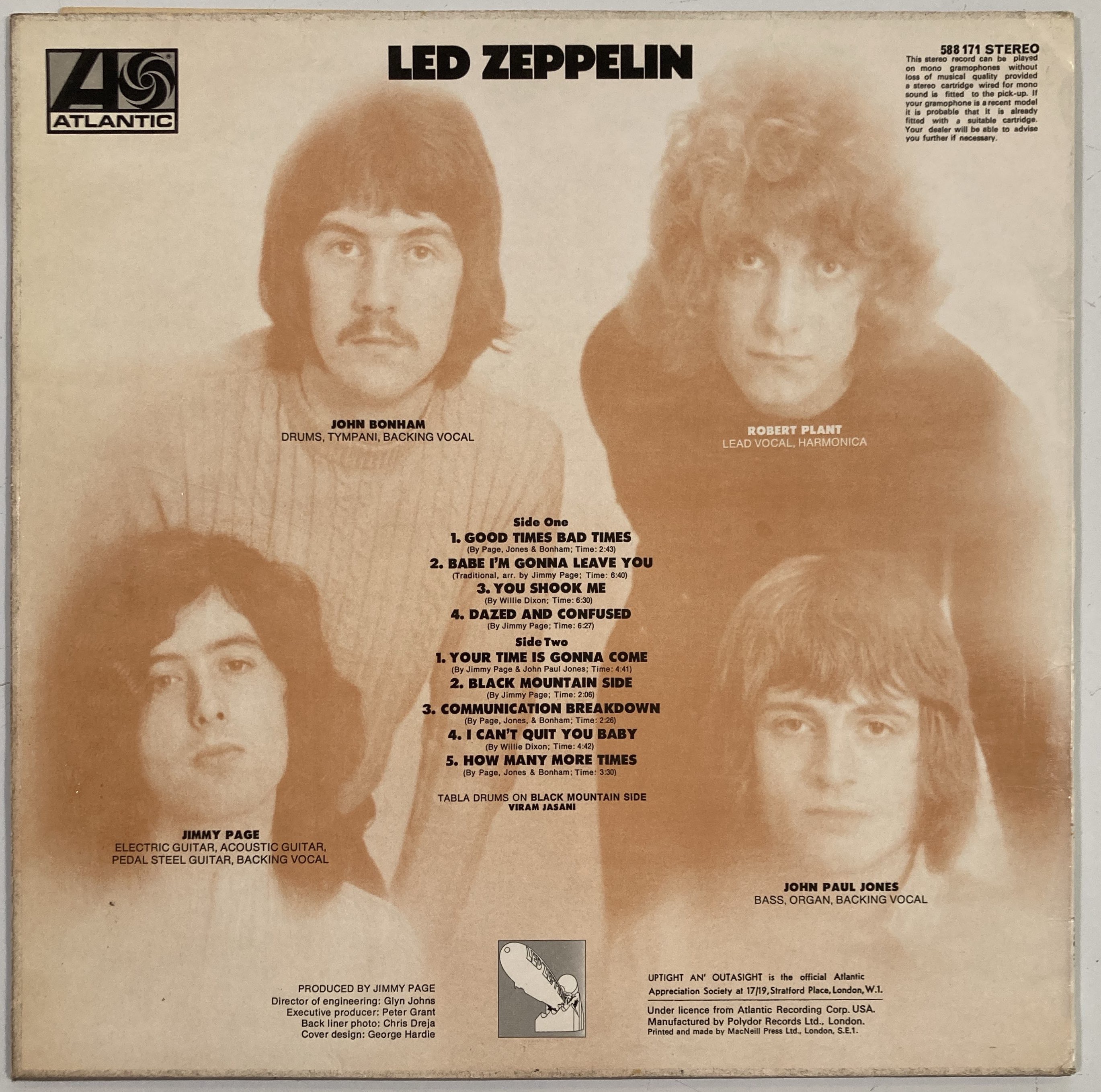 Lot 112 - LED ZEPPELIN - LED ZEPPELIN 'I' LP (EARLY UK