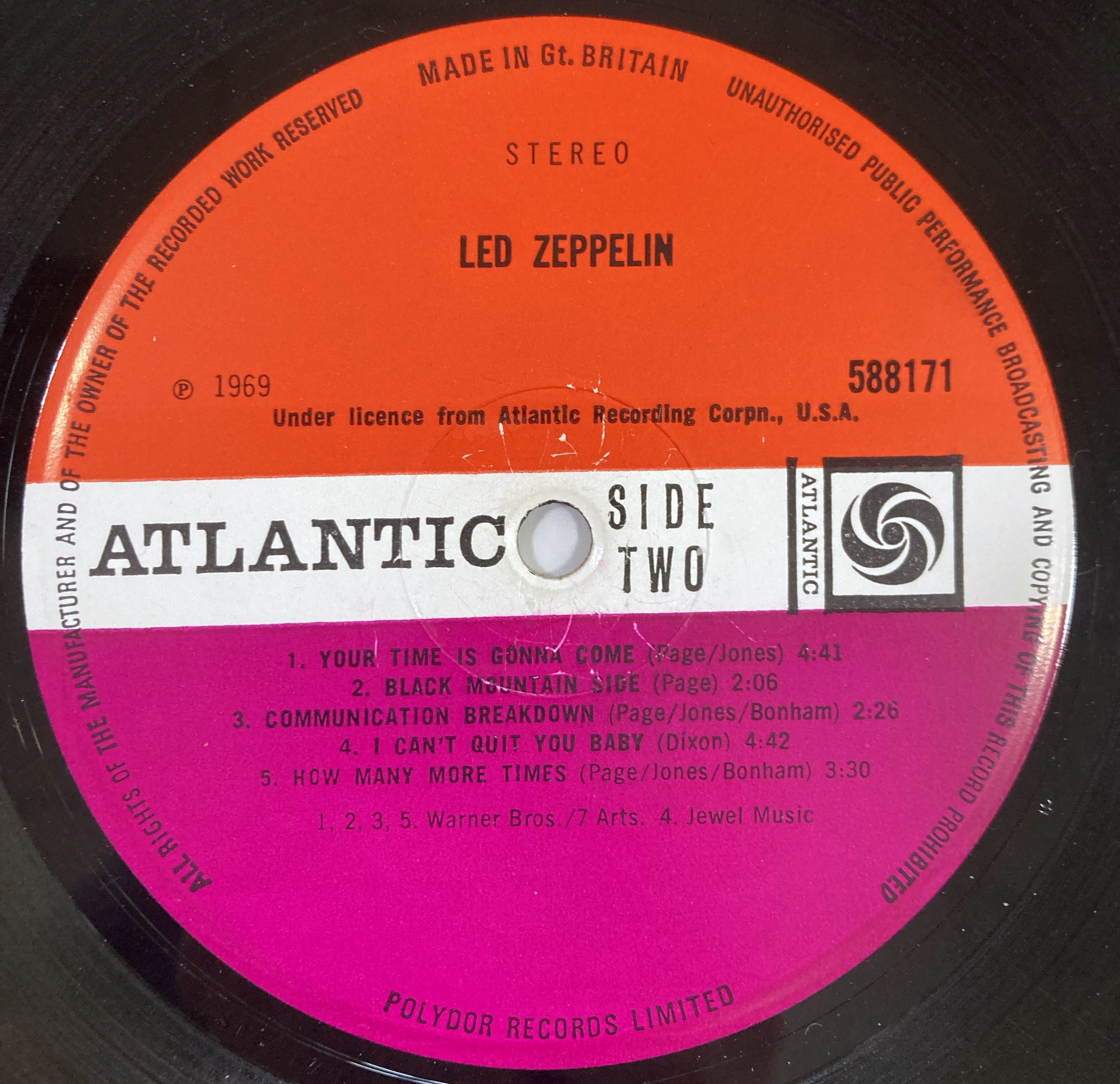 Lot 112 - LED ZEPPELIN - LED ZEPPELIN 'I' LP (EARLY UK