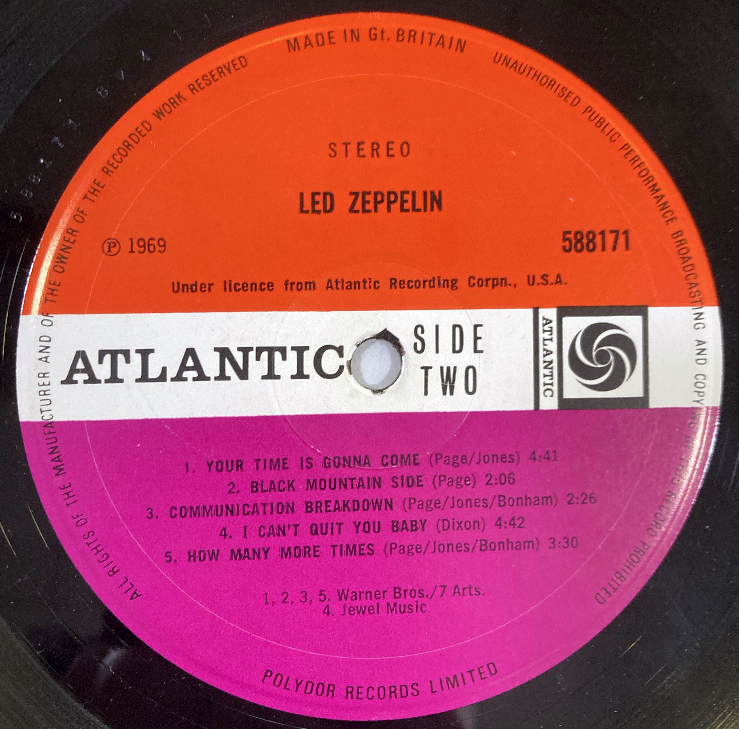 Lot 113 - LED ZEPPELIN - LED ZEPPELIN 'I' LP (EARLY UK