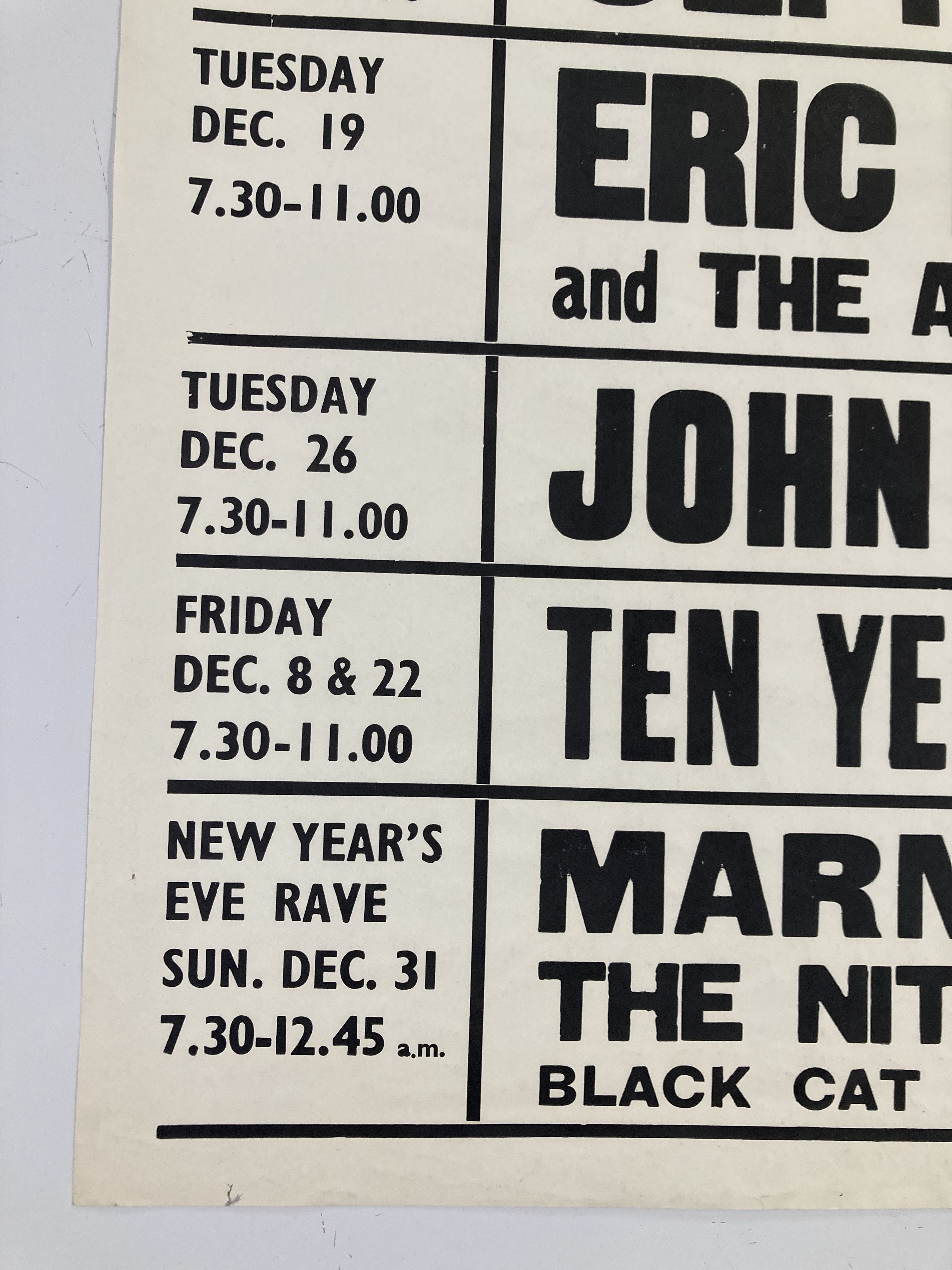Lot 311 - THE MARQUEE CLUB - ORIGINAL 1967 LISTING