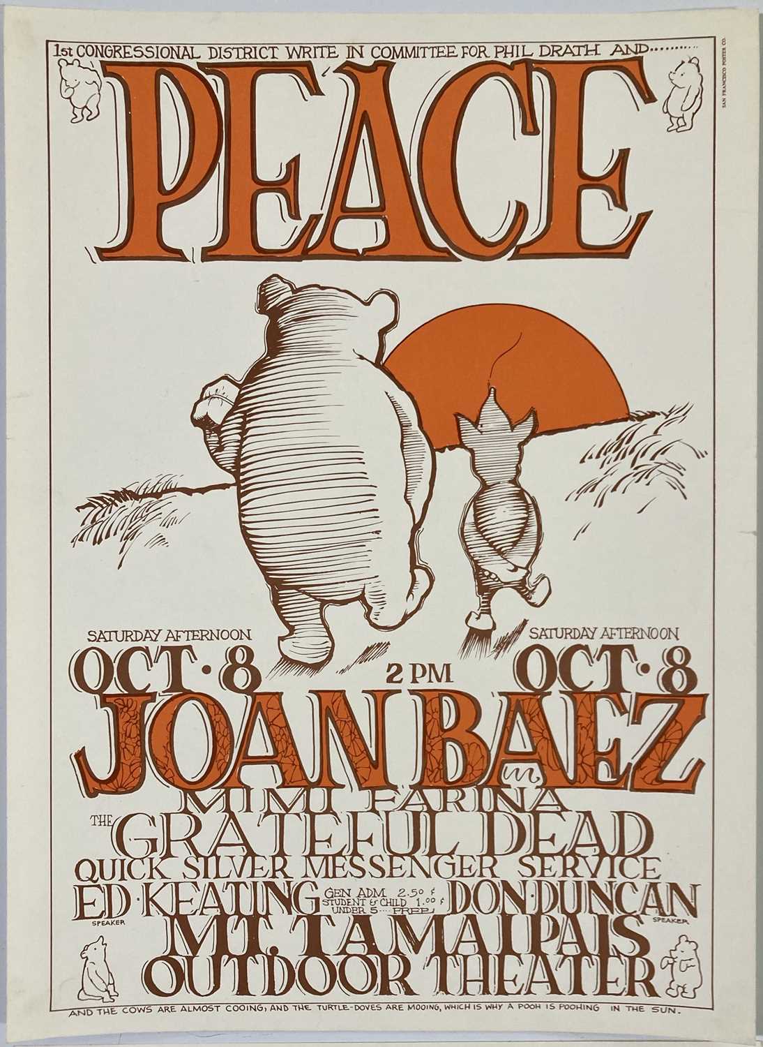 Lot 221 - 1960S SAN FRANCISCO PSYCH POSTERS.