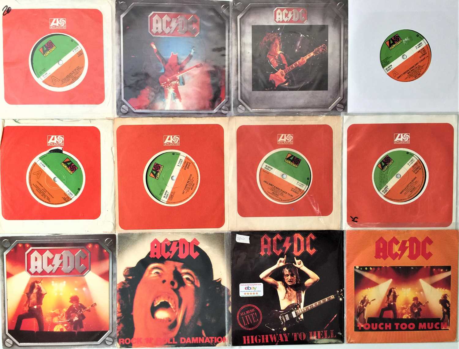 Lot 374 - AC/DC - UK 7" PACK