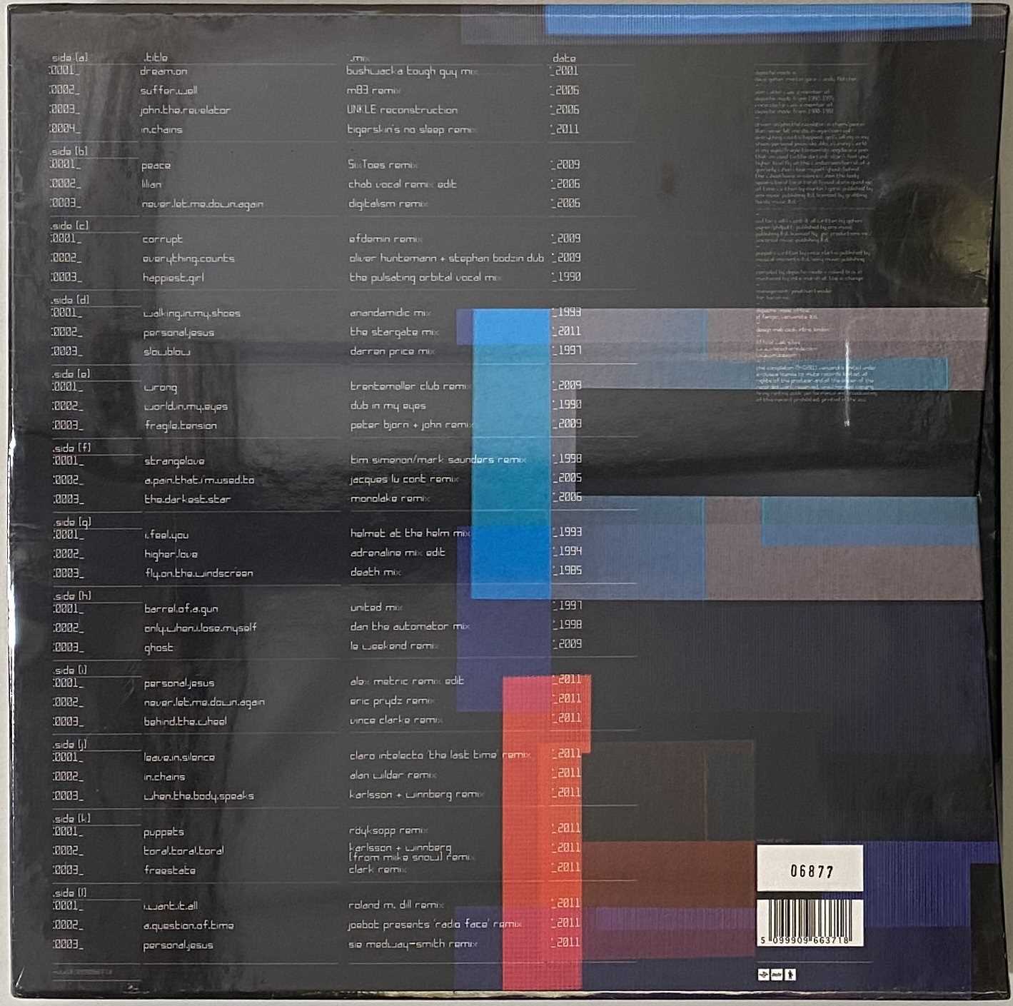 Lot 55 - DEPECHE MODE - REMIXES 2. 81-11 (6 x LP BOX