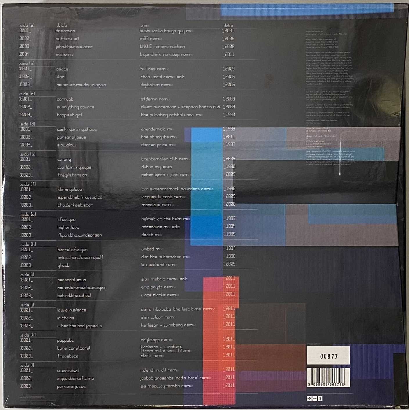 Lot 55 - DEPECHE MODE - REMIXES 2. 81-11 (6 x LP BOX