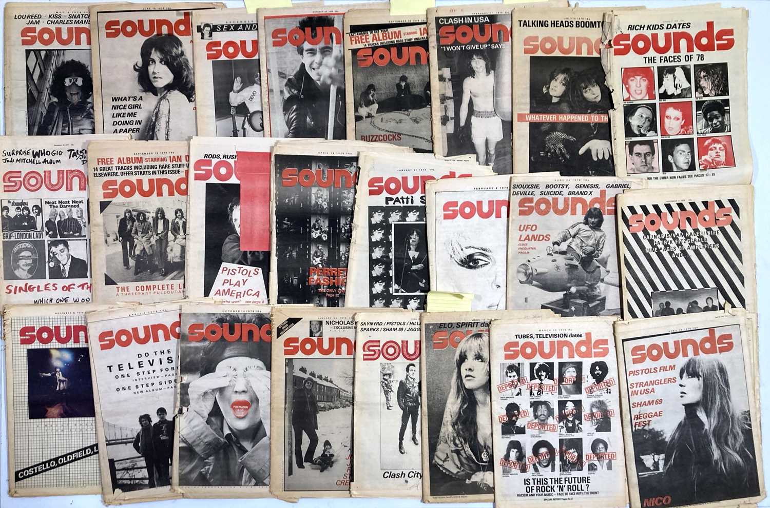 Lot 83 - PUNK ERA SOUNDS MAGAZINE COLLECTION.