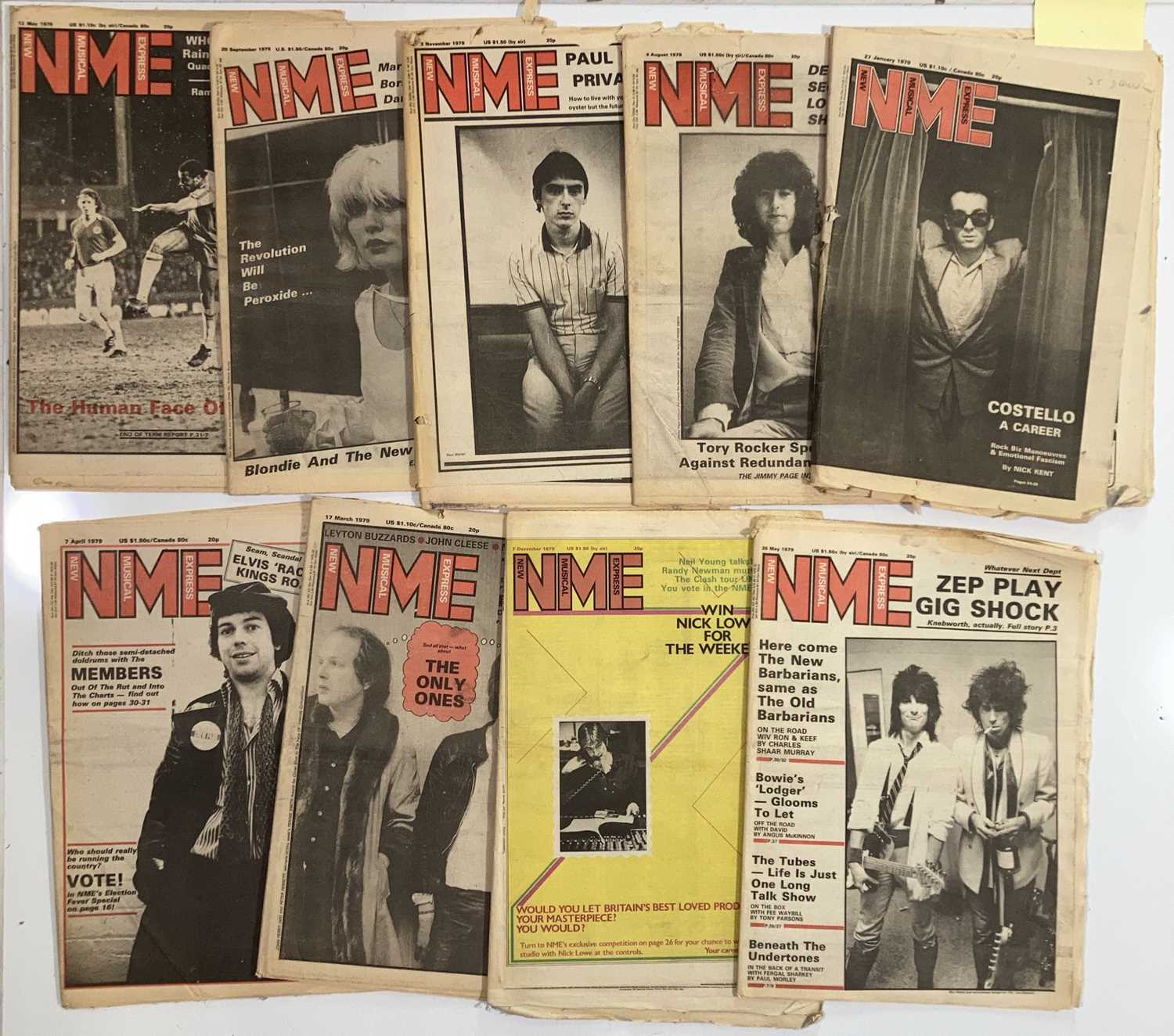 Lot 84 - NME MAGAZINES FROM 1979.