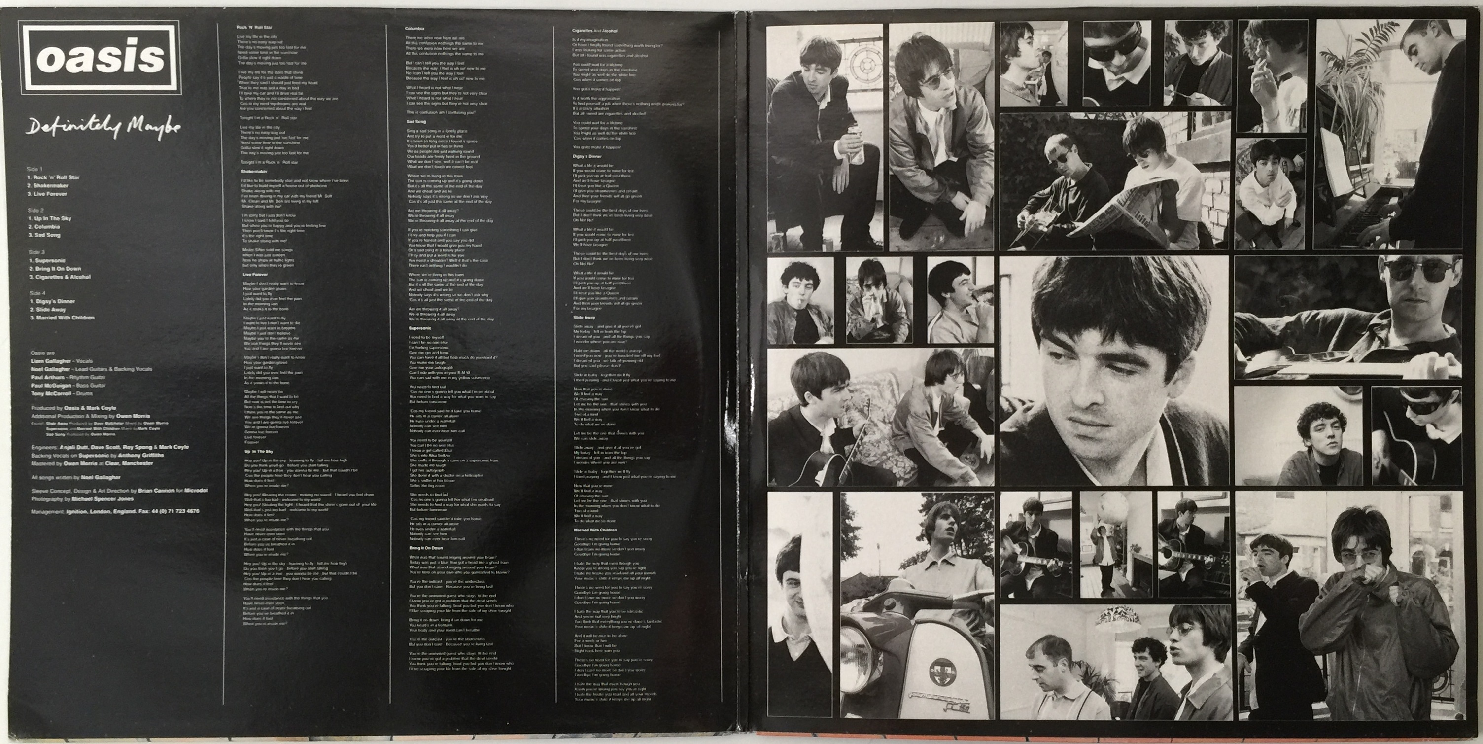 Lot 80 - OASIS - DEFINITELY MAYBE LP (ORIGINAL UK COPY