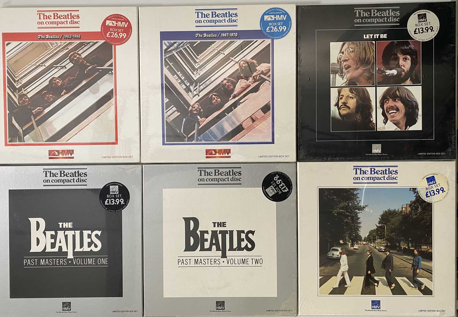Lot 63 - THE BEATLES - HMV CD BOX SETS.