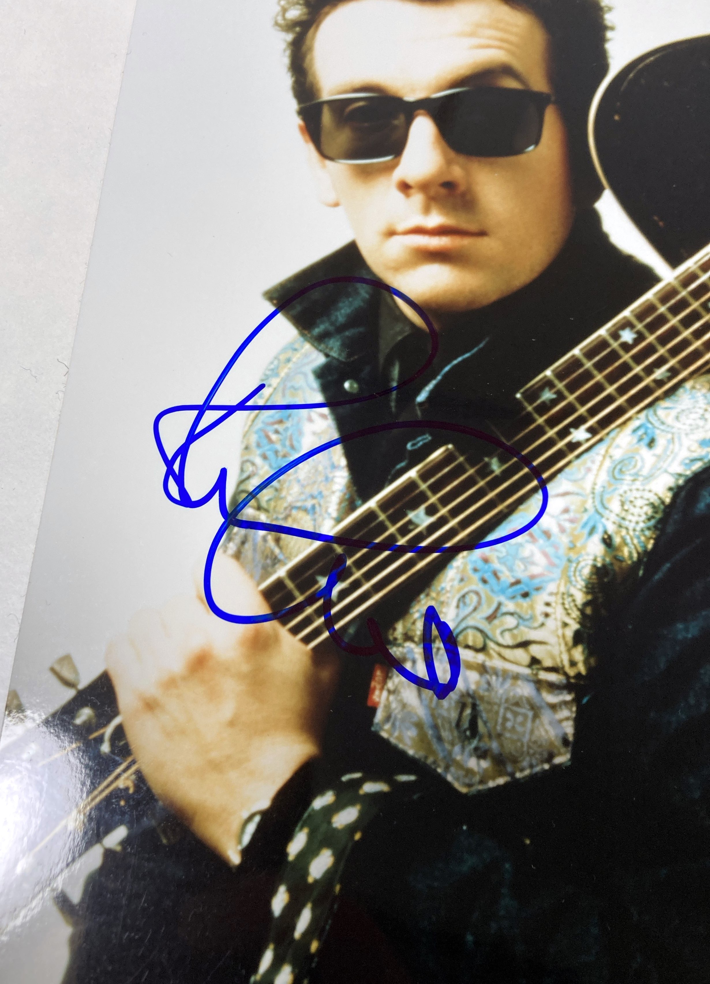 Lot 322 - ELVIS COSTELLO SIGNED ITEMS.