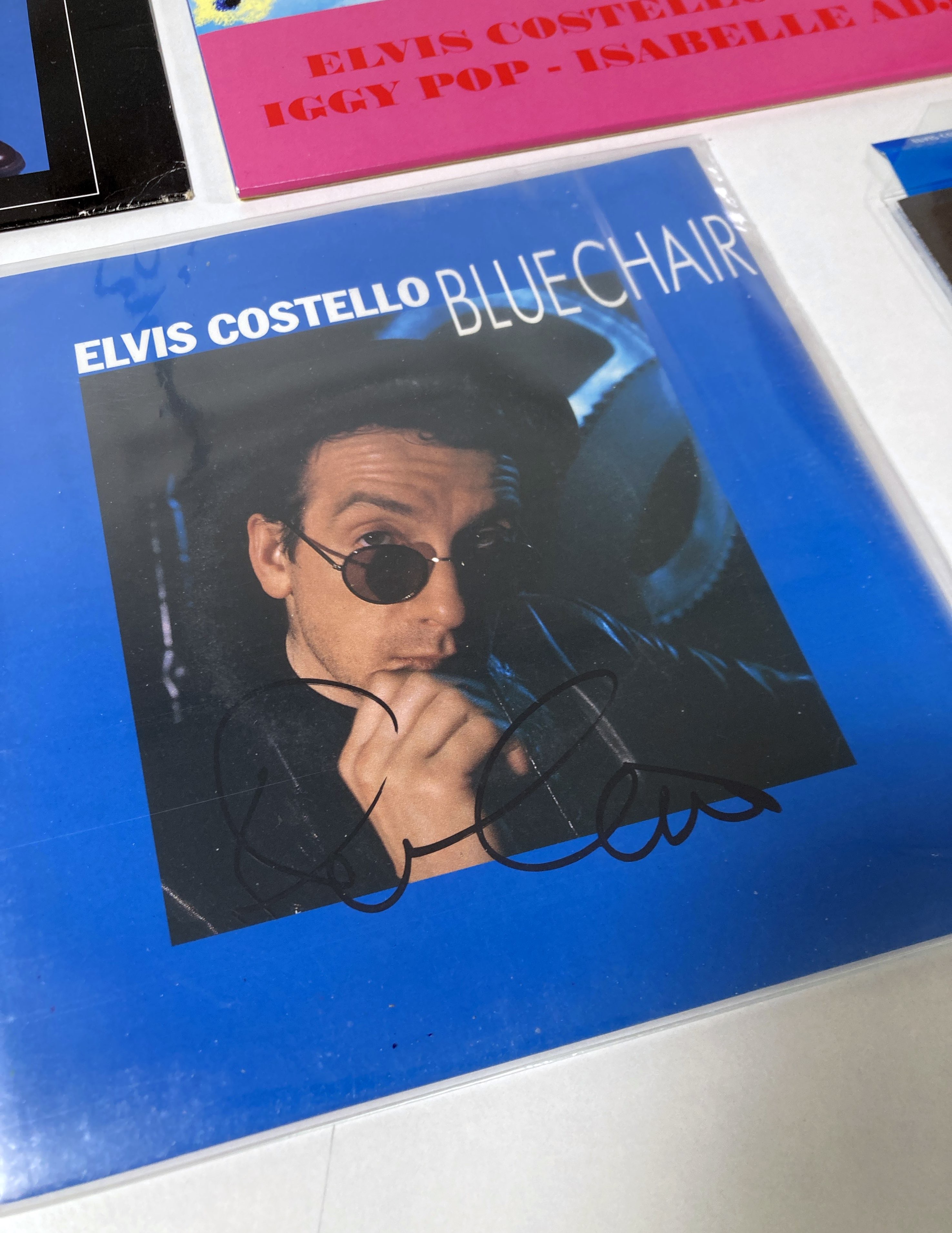 Lot 322 - ELVIS COSTELLO SIGNED ITEMS.