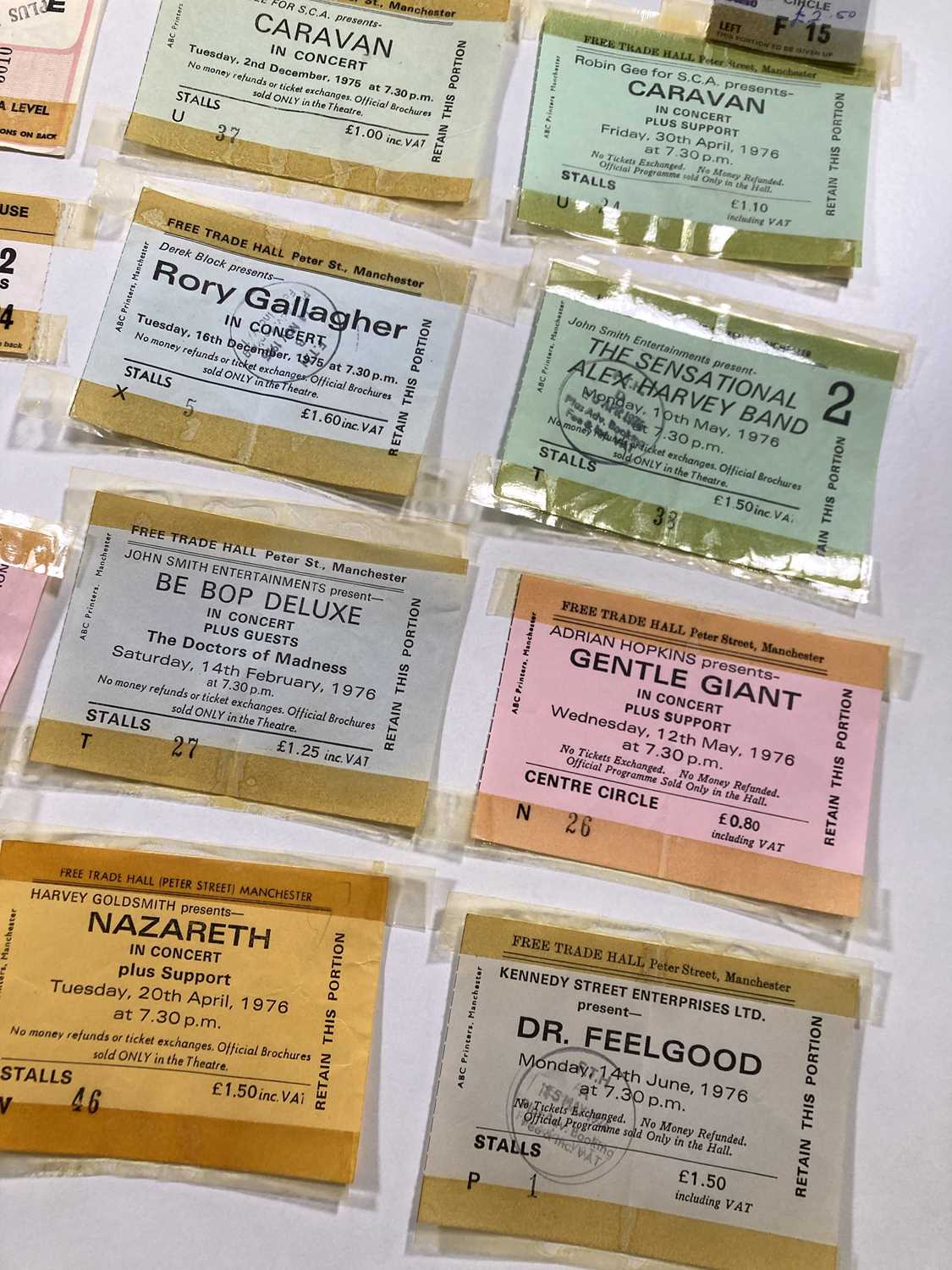 Lot 262 - 1970S TICKET ARCHIVE - CLASSIC ROCK AND PROG.