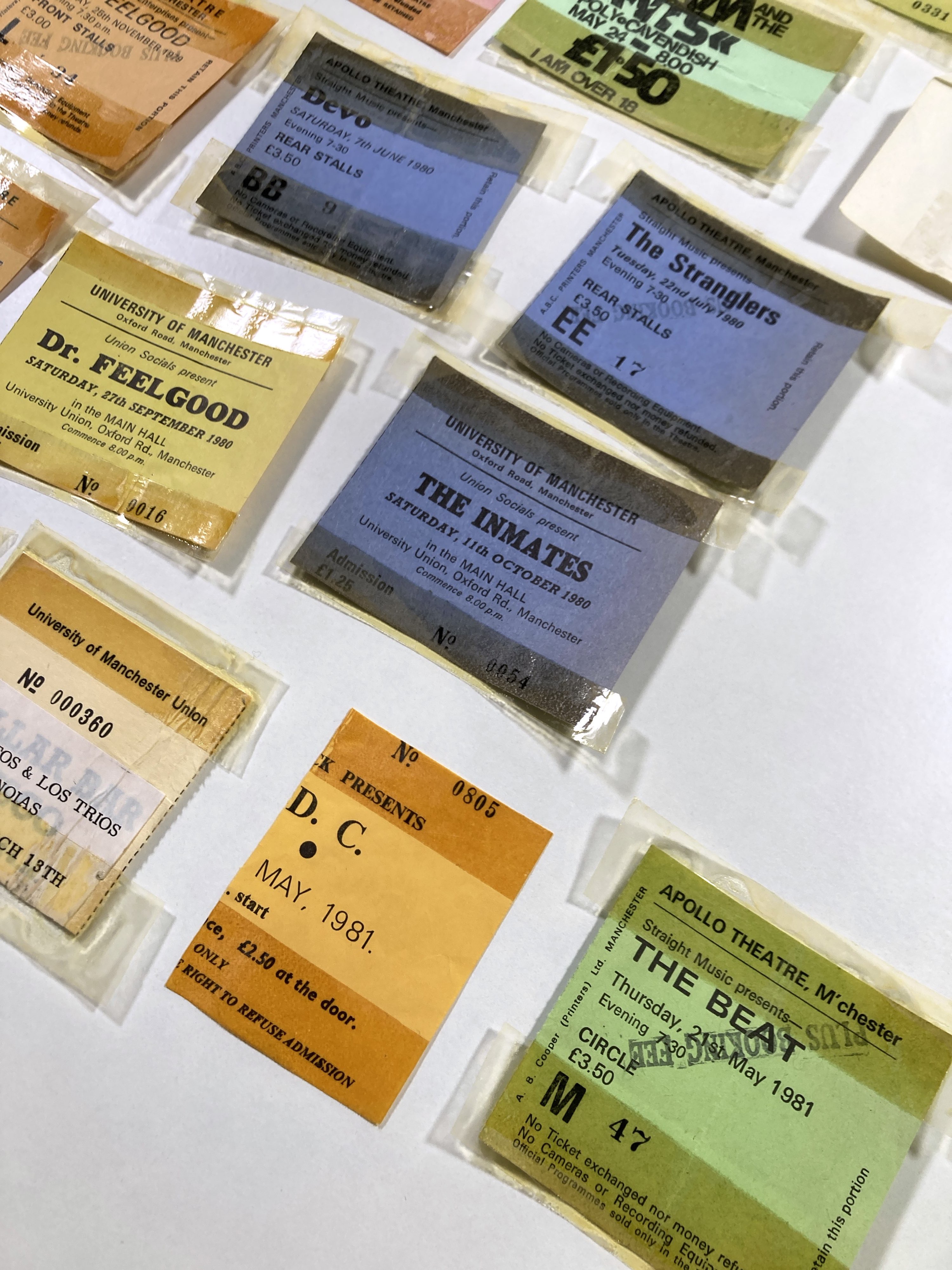 Lot 264 - PUNK / POST PUNK TICKET ARCHIVE 1977 - 1981.
