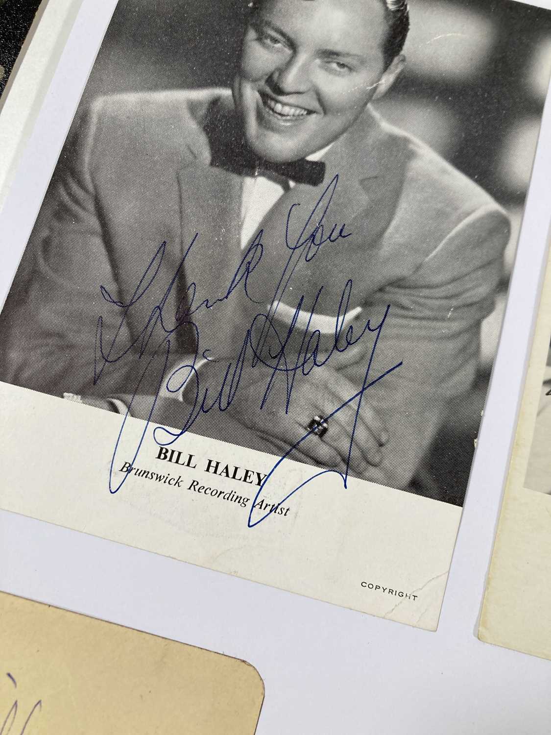 Lot 392 - BILL HALEY AUTOGRAPHS,