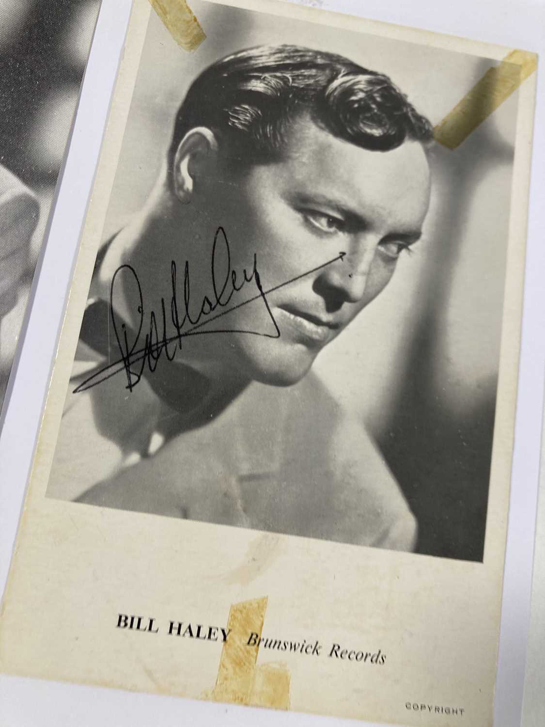 Lot 392 - BILL HALEY AUTOGRAPHS,