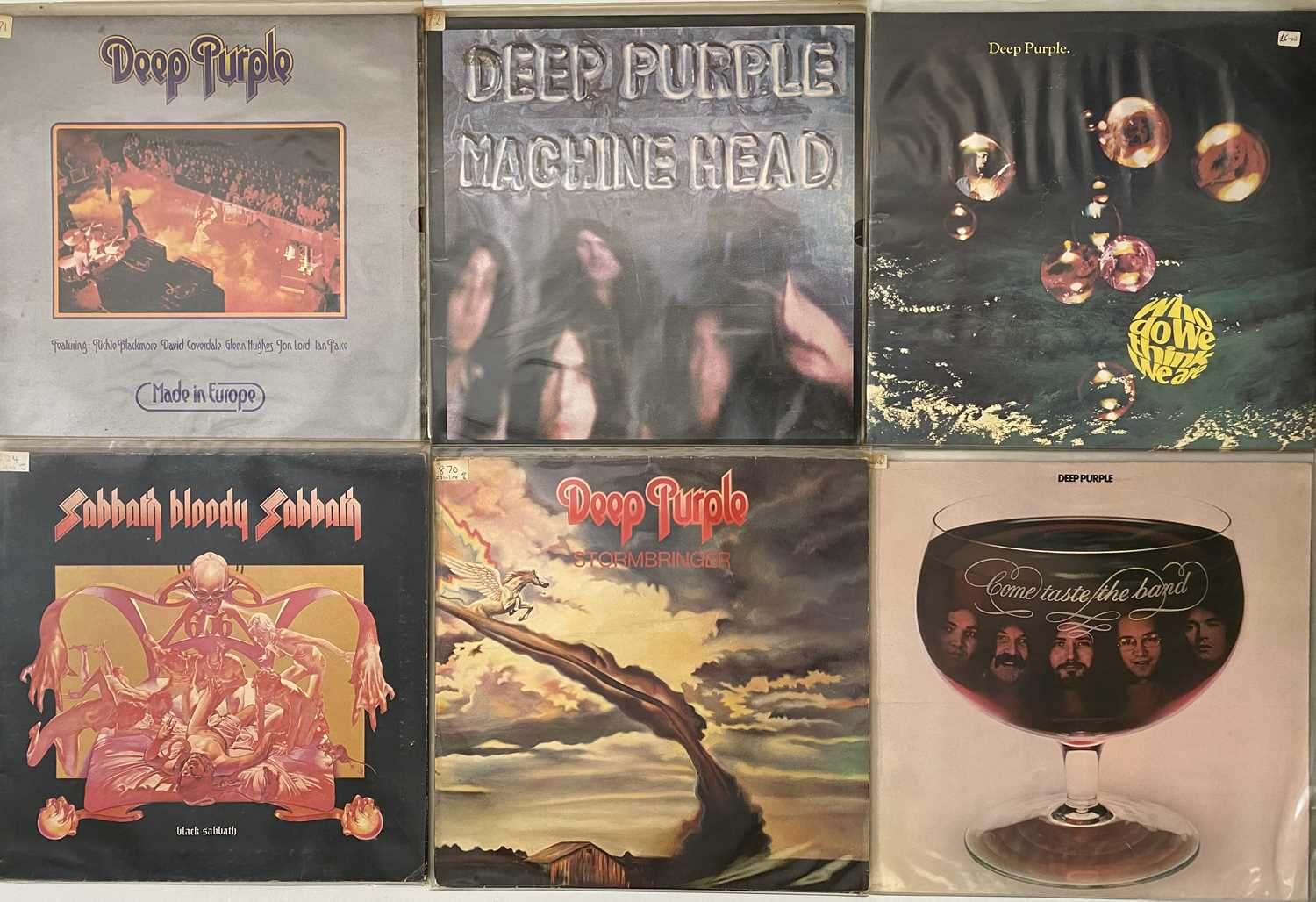Lot 270 - LED ZEP/DEEP PURPLE/BLACK SABBATH - LP
