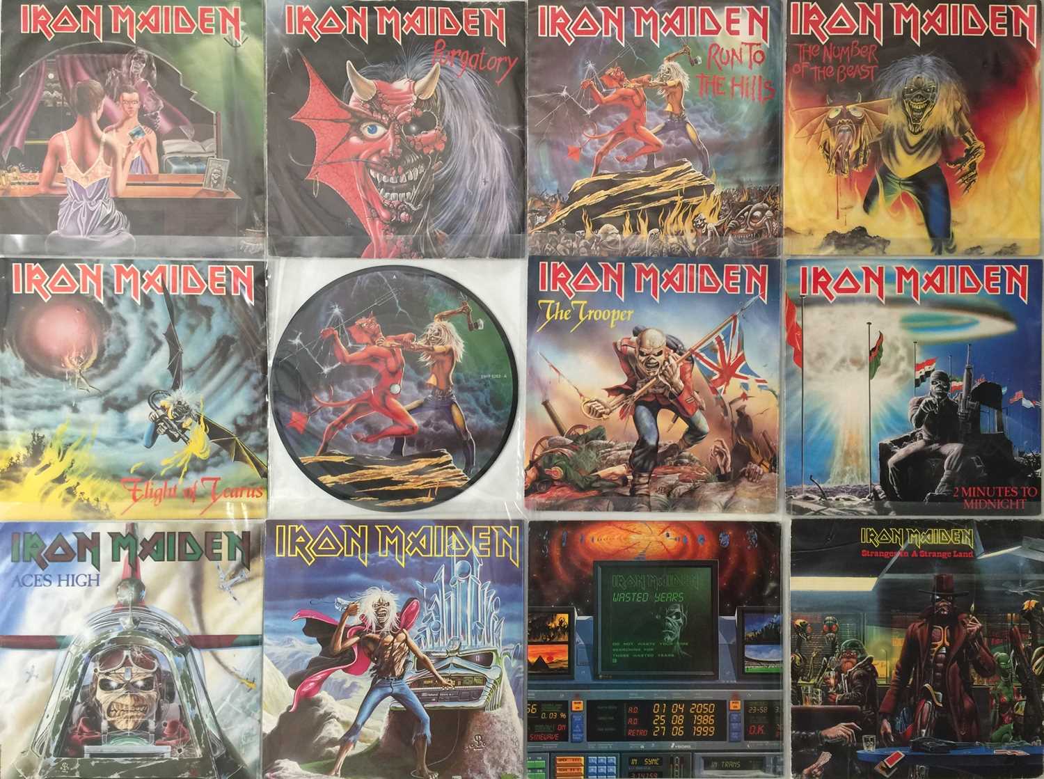 Lot 266 - IRON MAIDEN - COMPREHENSIVE 7" COLLECTION