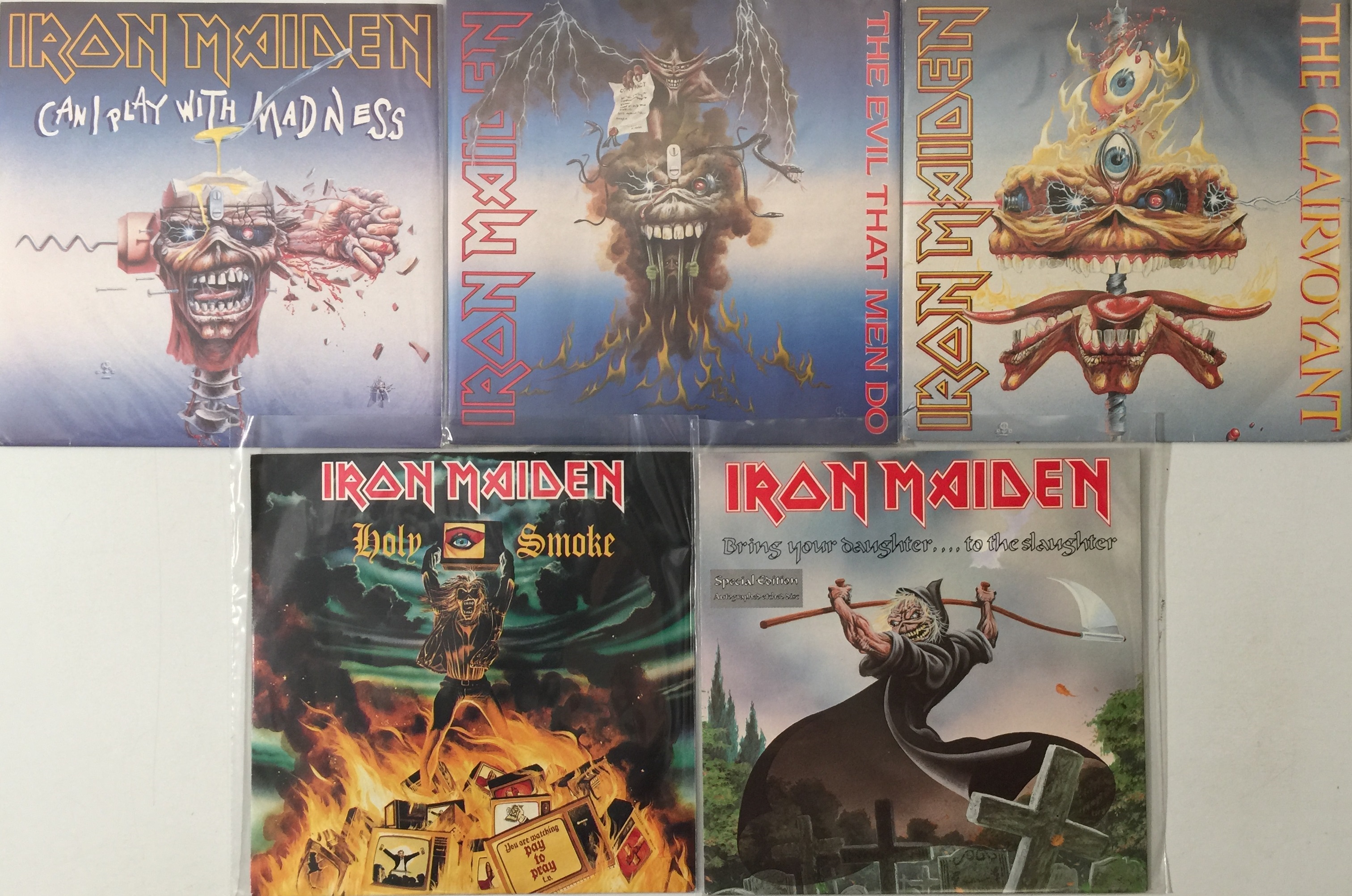 Lot 266 - IRON MAIDEN - COMPREHENSIVE 7" COLLECTION