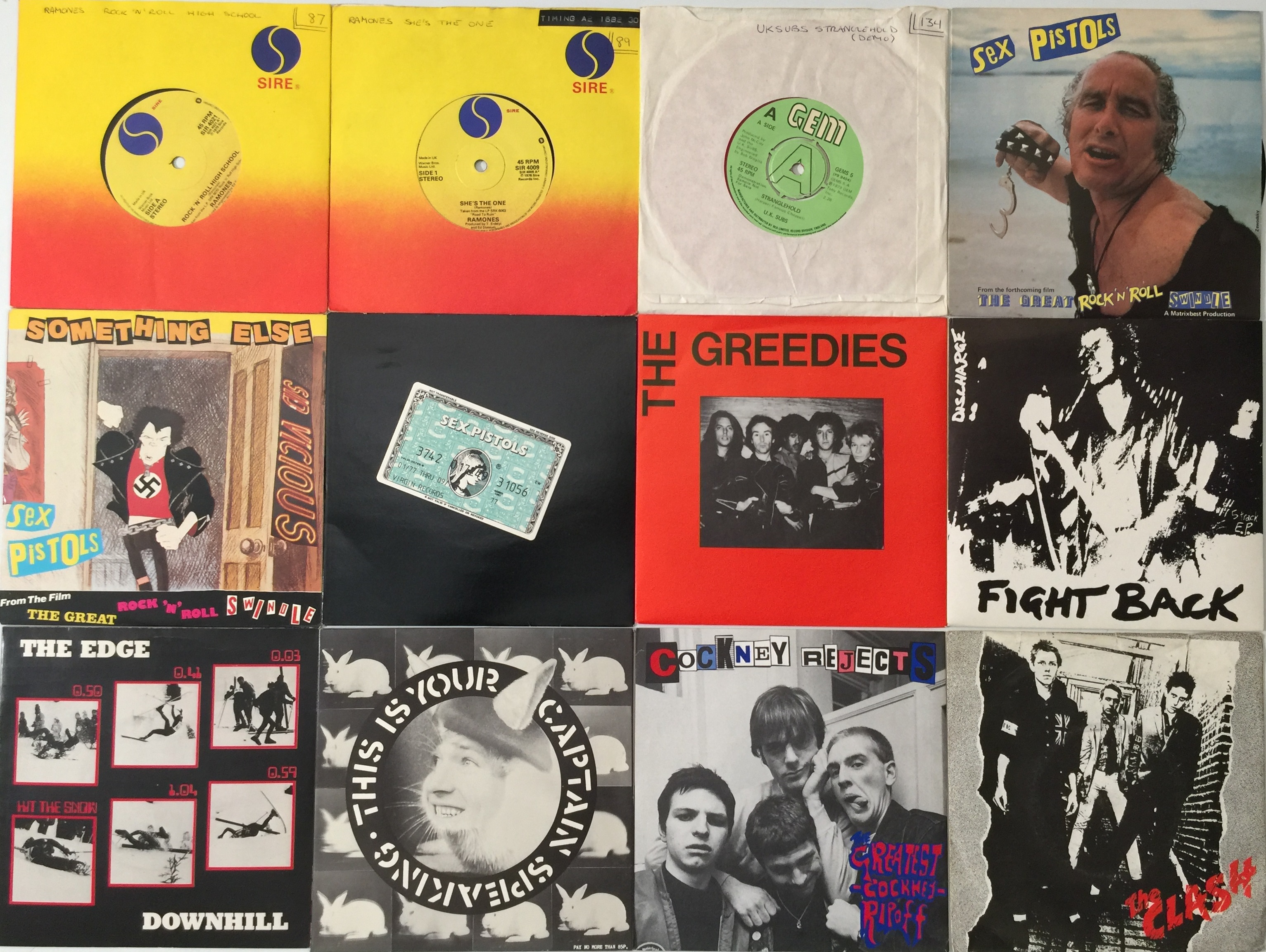 Lot 160 - CLASSIC PUNK/NEW WAVE - 7" COLLECTION