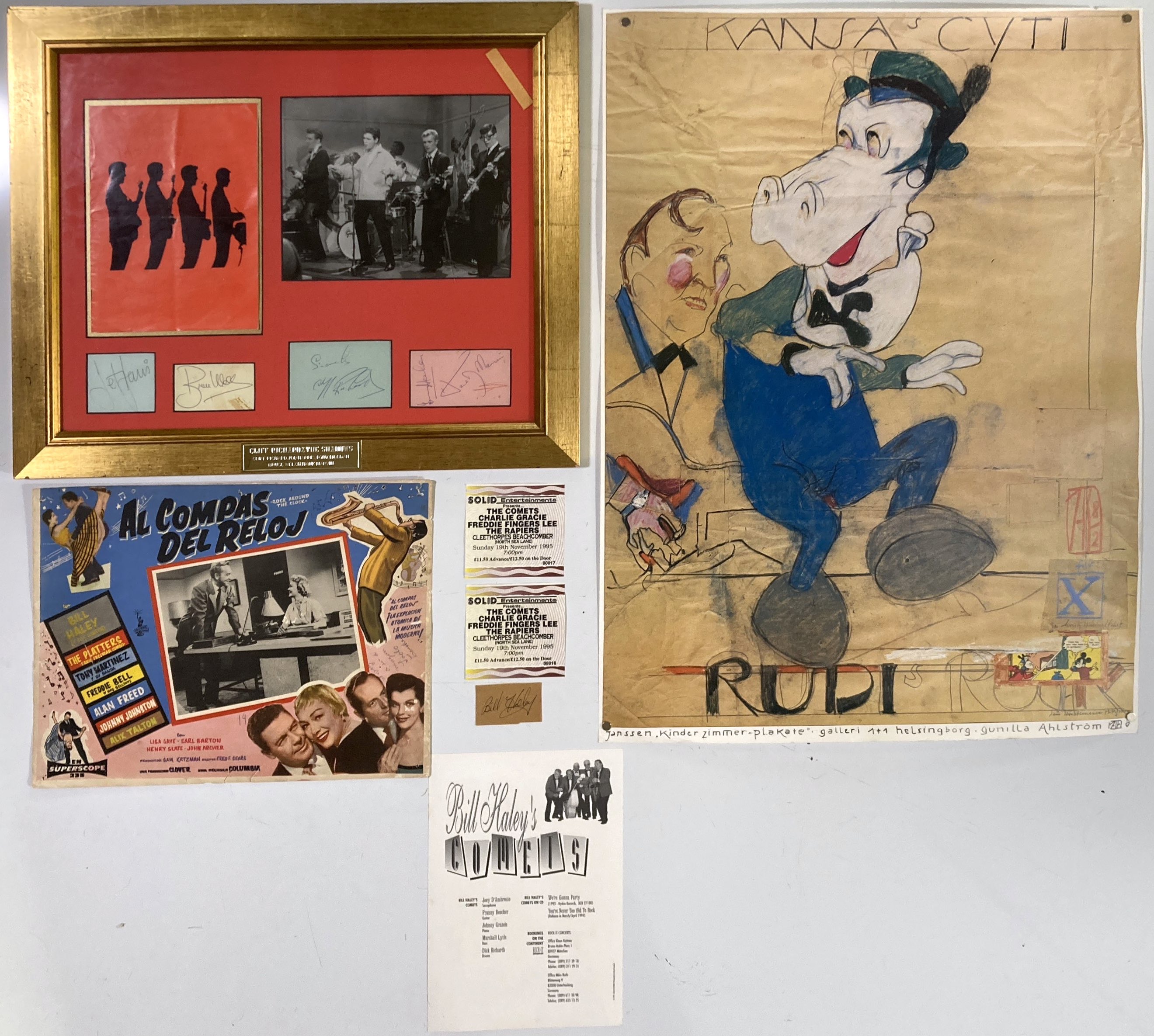 Lot 407 - BILL HALEY AUTOGRAPH / CLIFF RICHARD AND THE