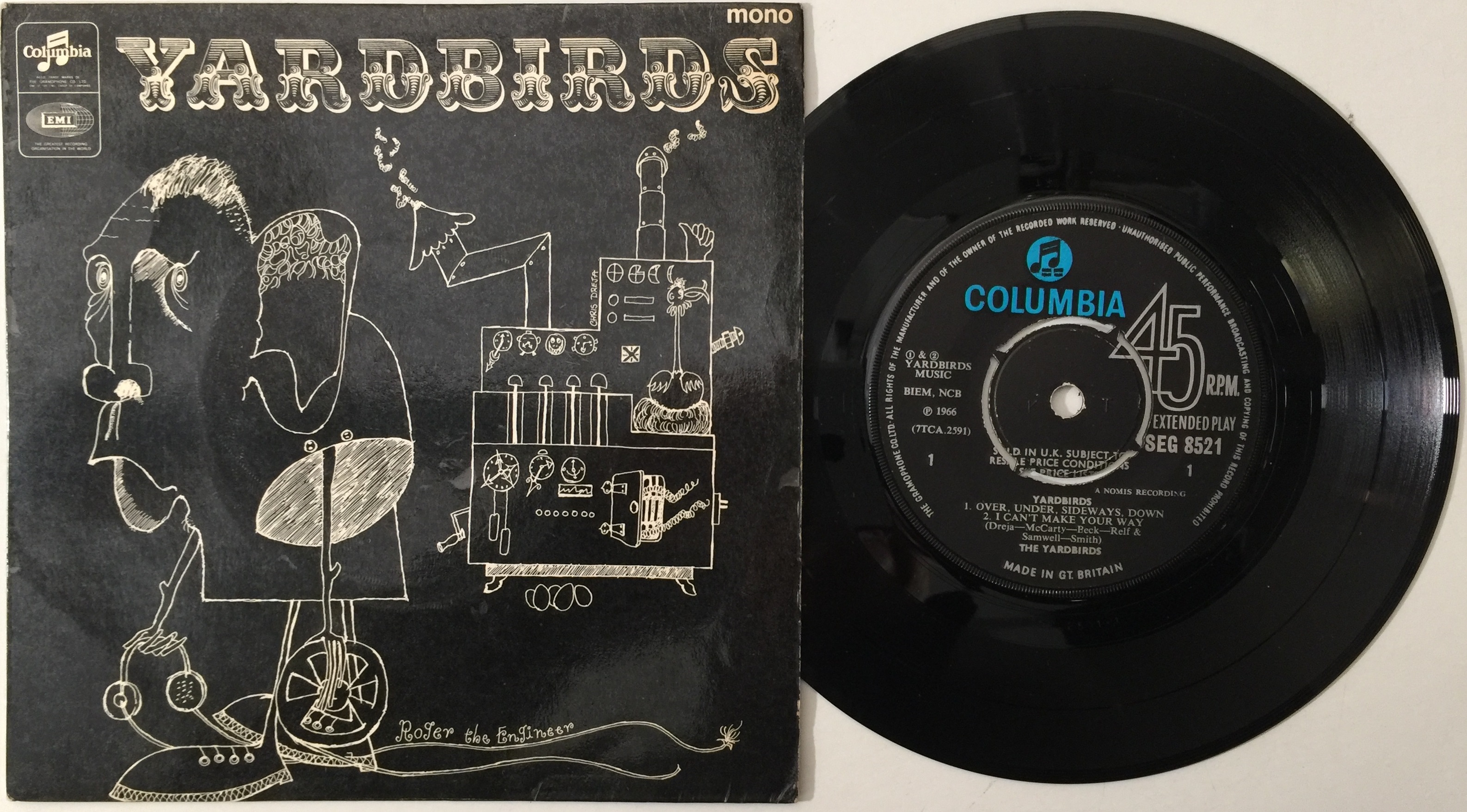Lot 734 - THE YARDBIRDS - ROGER THE ENGINEER 7" EP (UK