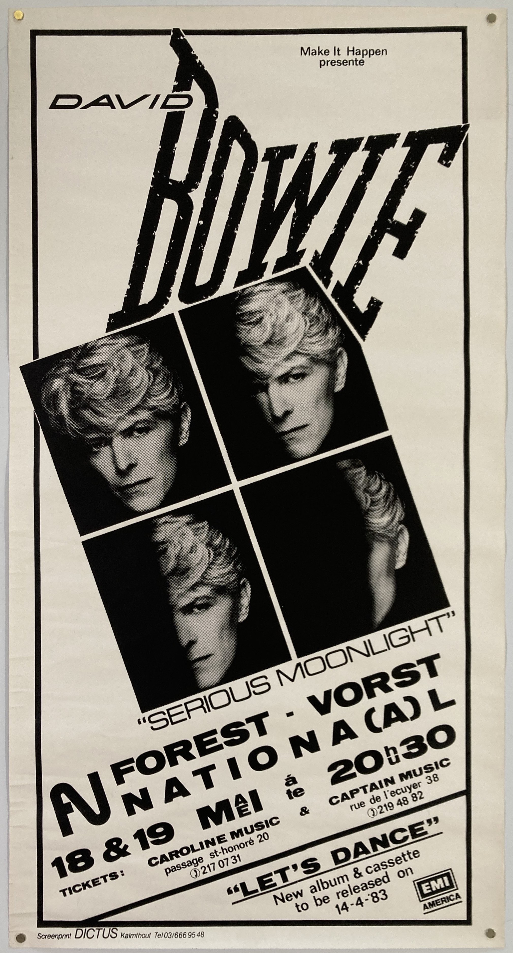 Lot 1930376 - DAVID BOWIE - 1983 SERIOUS MOONLIGHT