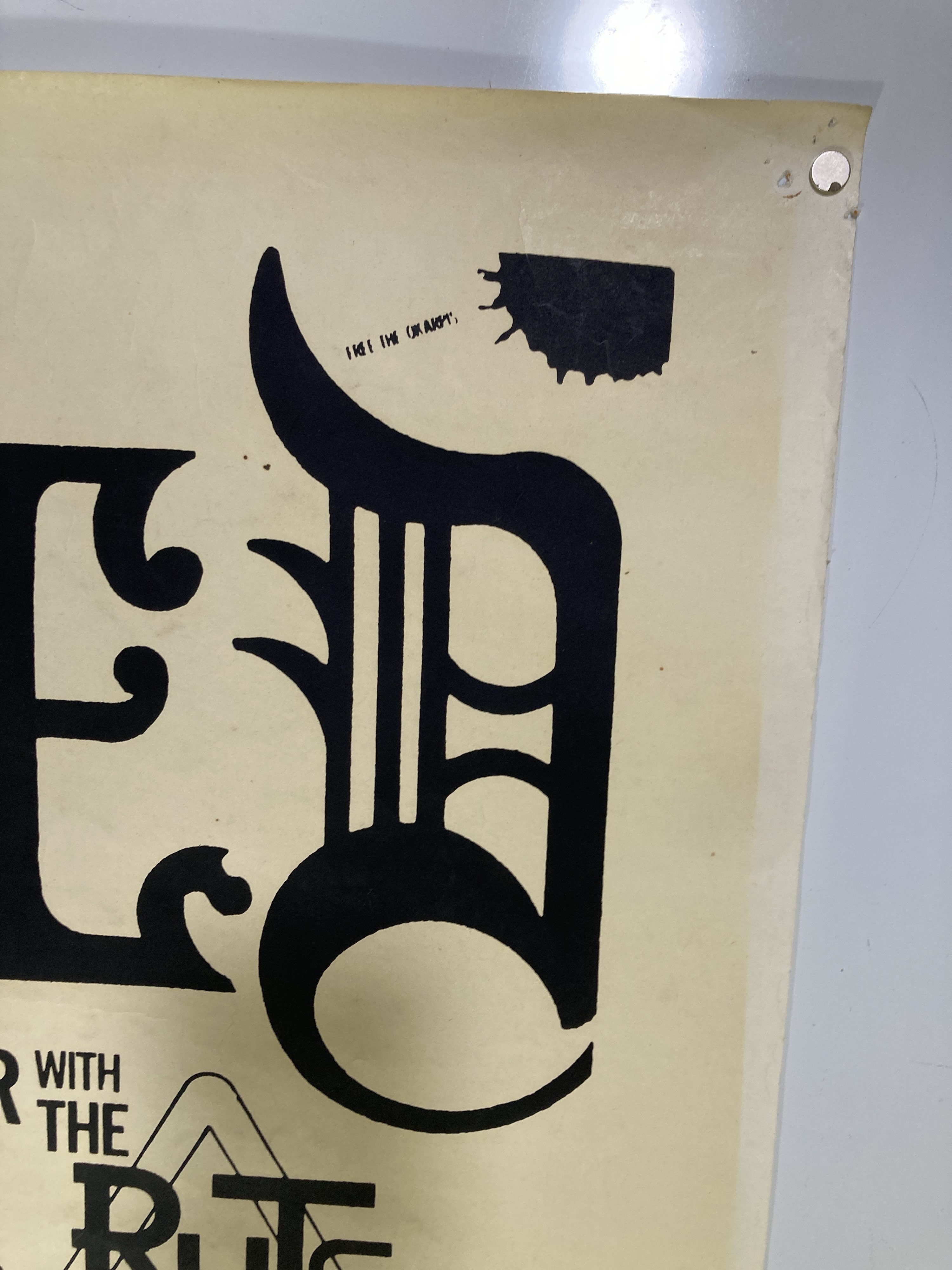 Lot 270 - THE DAMNED / THE RUTS - 1979 TOUR POSTER.