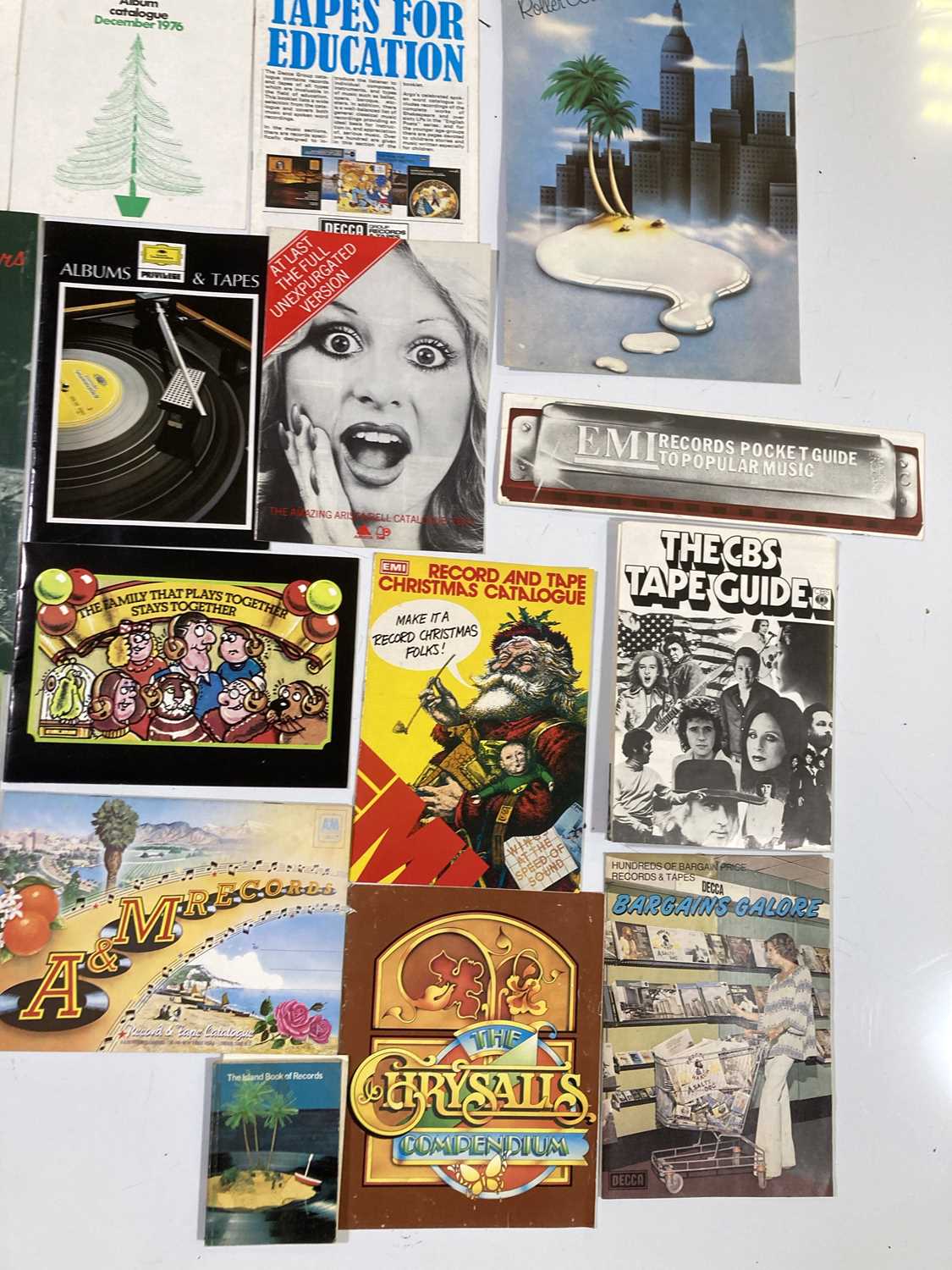 Lot 66 - RECORD LABEL CATALOGUES C 1970S.