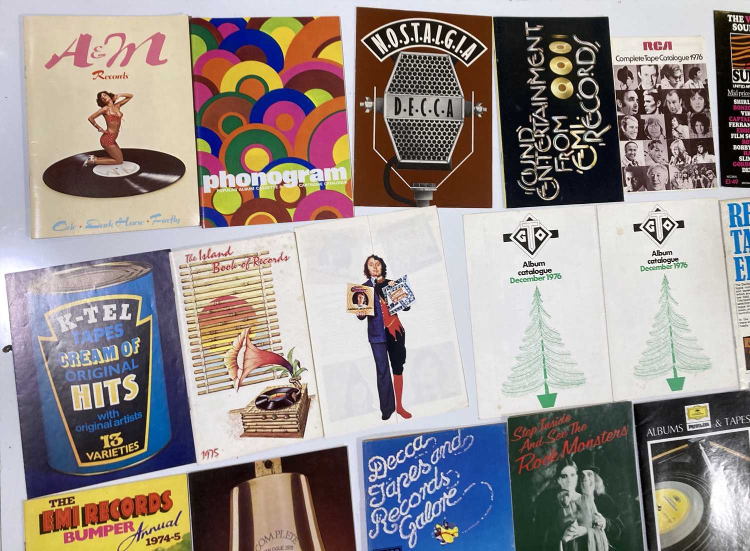 Lot 66 - RECORD LABEL CATALOGUES C 1970S.