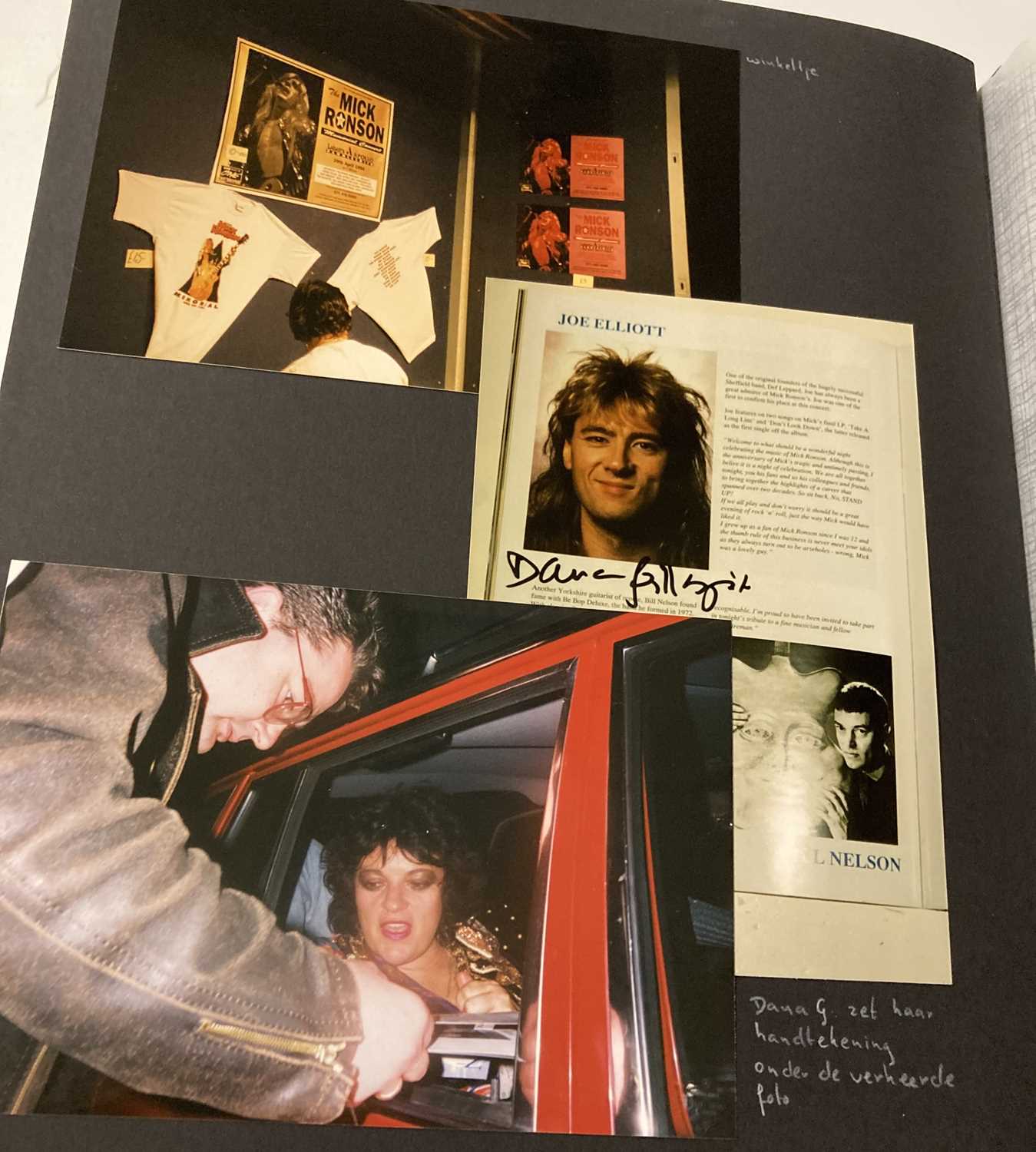 Lot 202 - MICK RONSON MEMORIAL CONCERT SCRAPBOOK WITH
