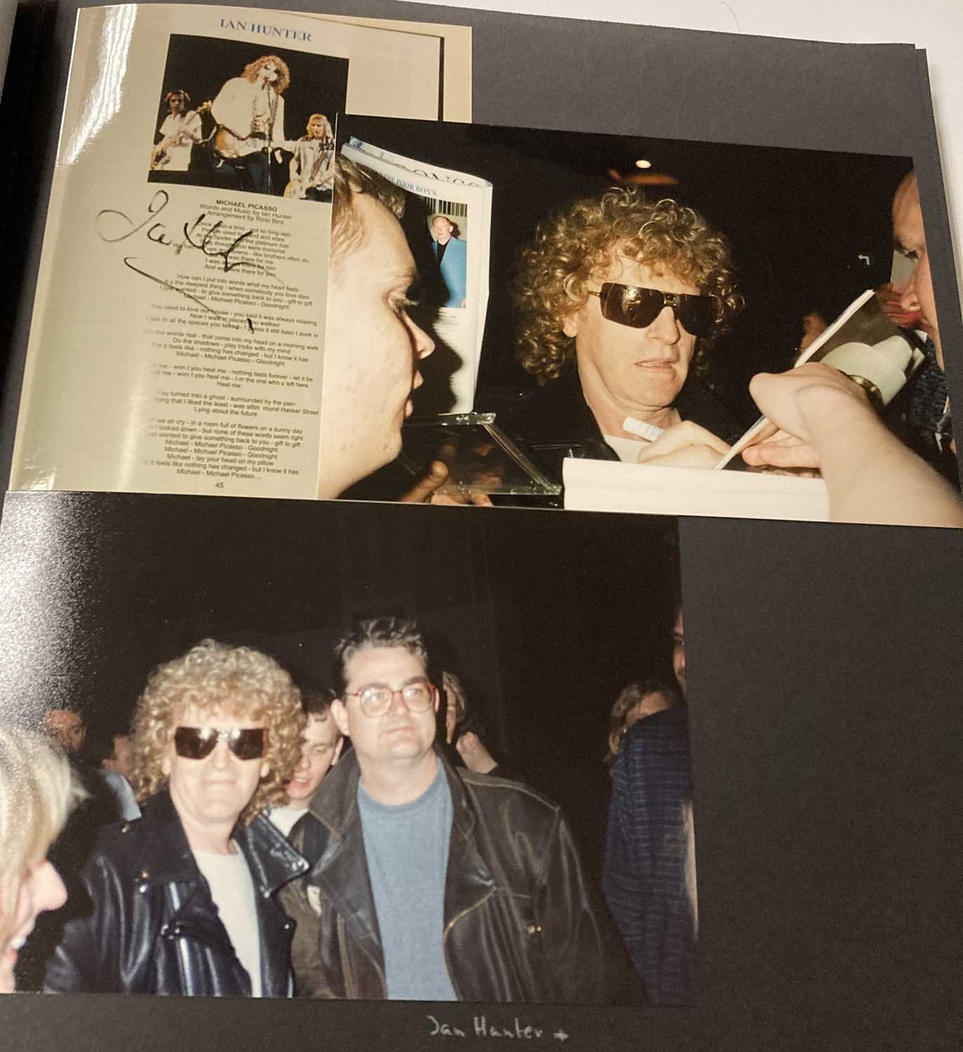 Lot 202 - MICK RONSON MEMORIAL CONCERT SCRAPBOOK WITH