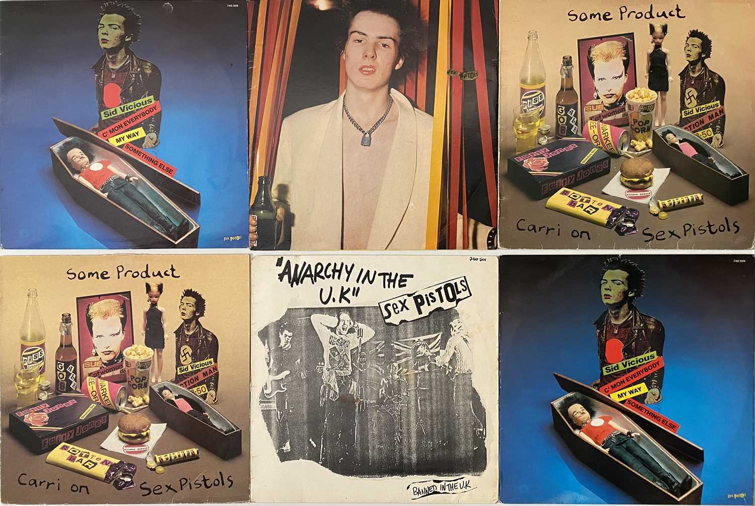 Lot 183 - SEX PISTOLS - LPs / 12" PACK