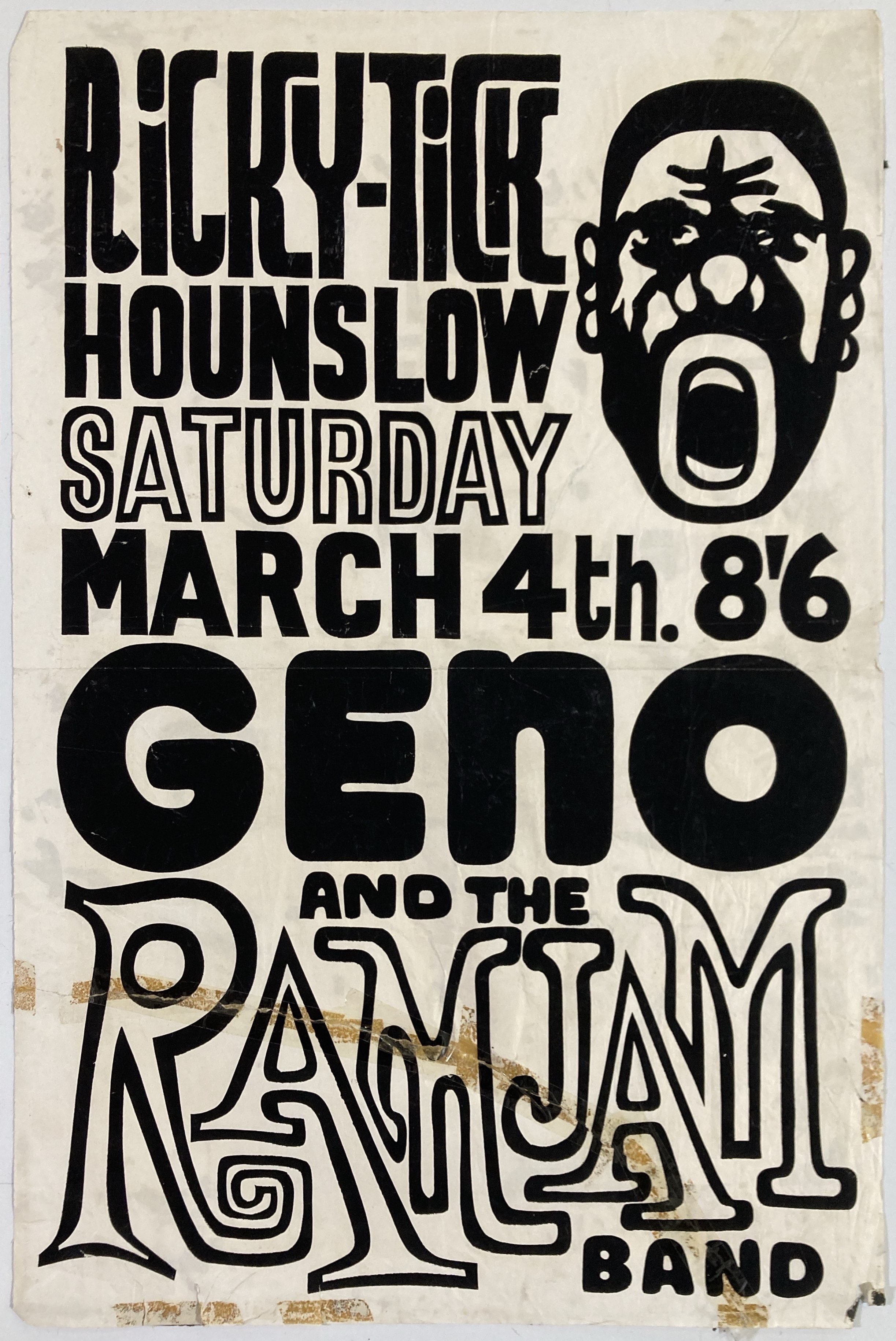 Lot 282 - RICKY TICK POSTERS INC GENO WASHINGTON