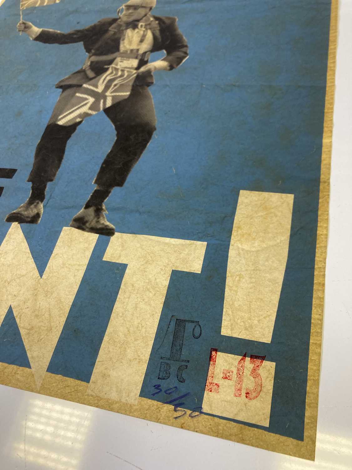 Lot 509 - JAMIE REID - A LIMITED EDITION PRINT - WITH