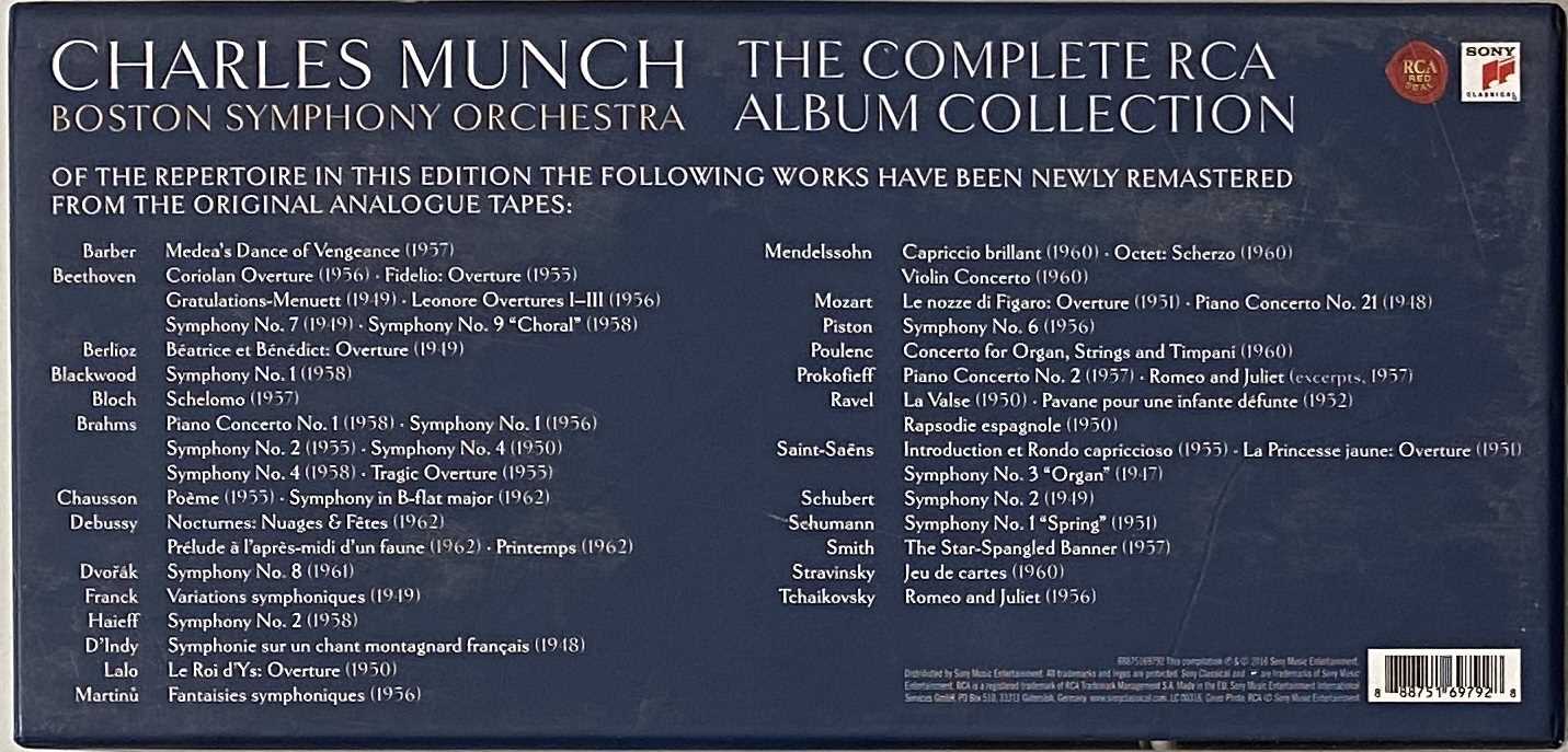 Lot 22 - CHARLES MUNCH - THE COMPLETE RCA ALBUM