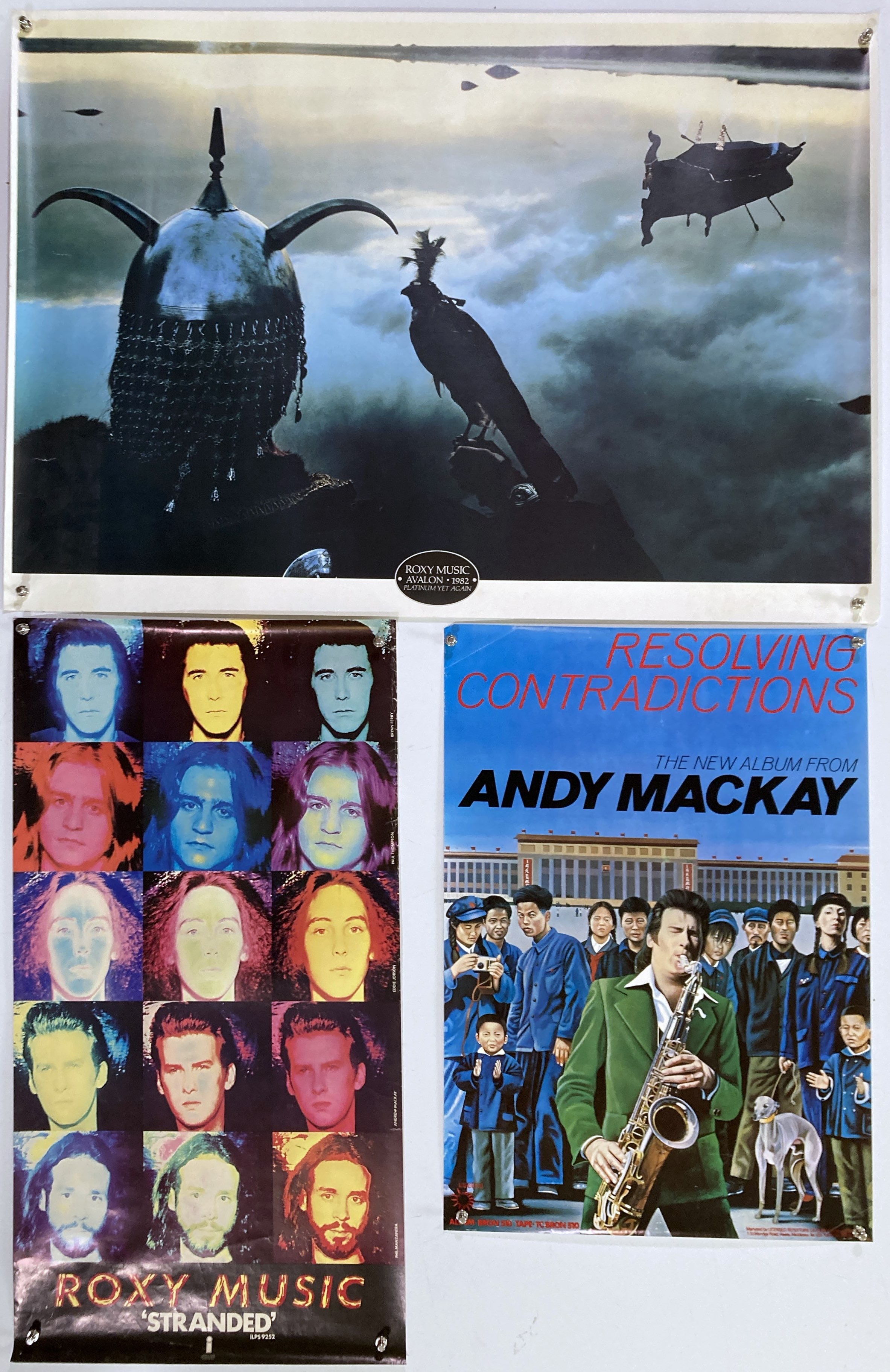 Lot 289 - ROXY MUSIC AND RELATED - POSTER COLLECTION.