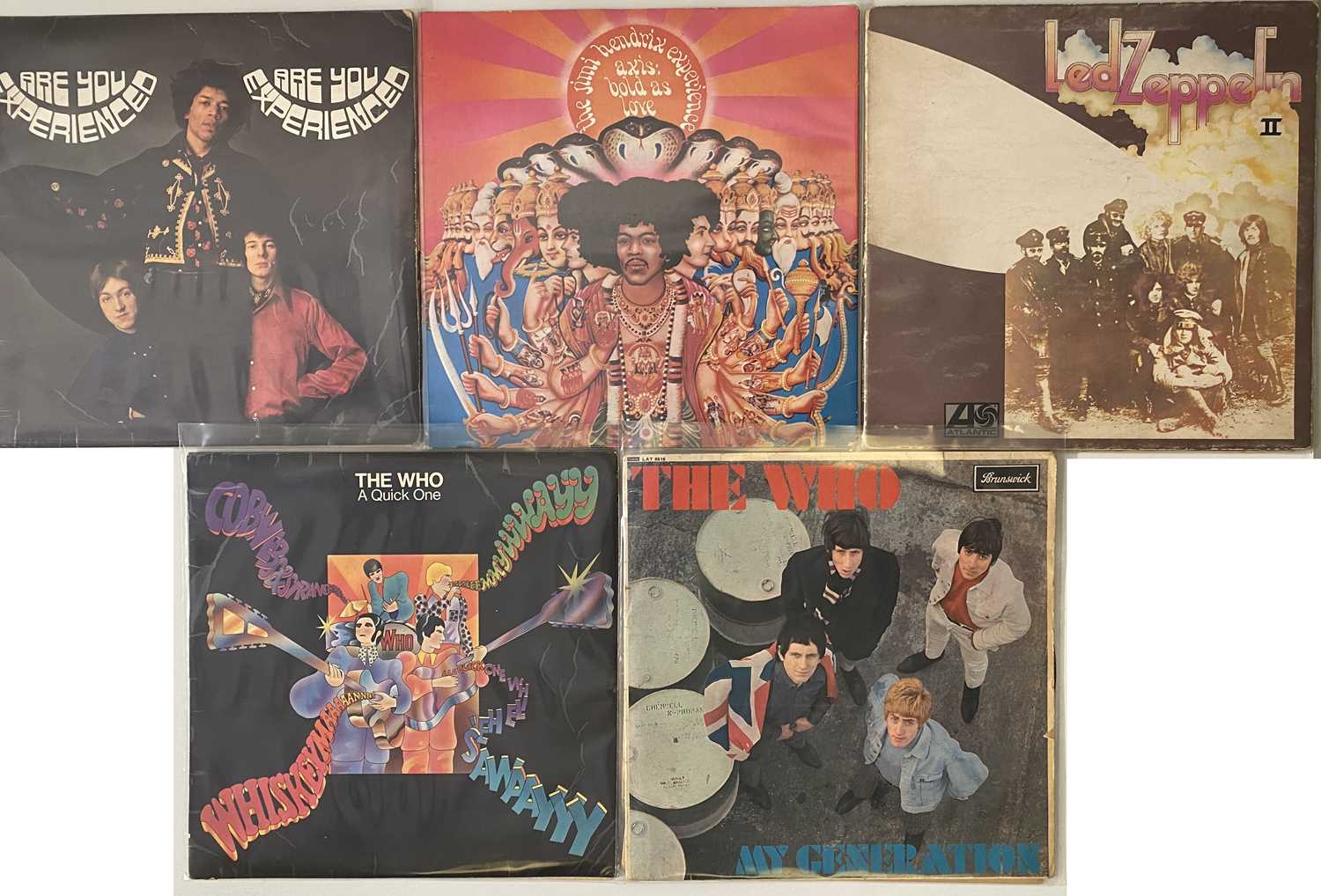 Lot 694 - LED ZEP/JIMI HENDRIX/THE WHO - ORIGINAL UK