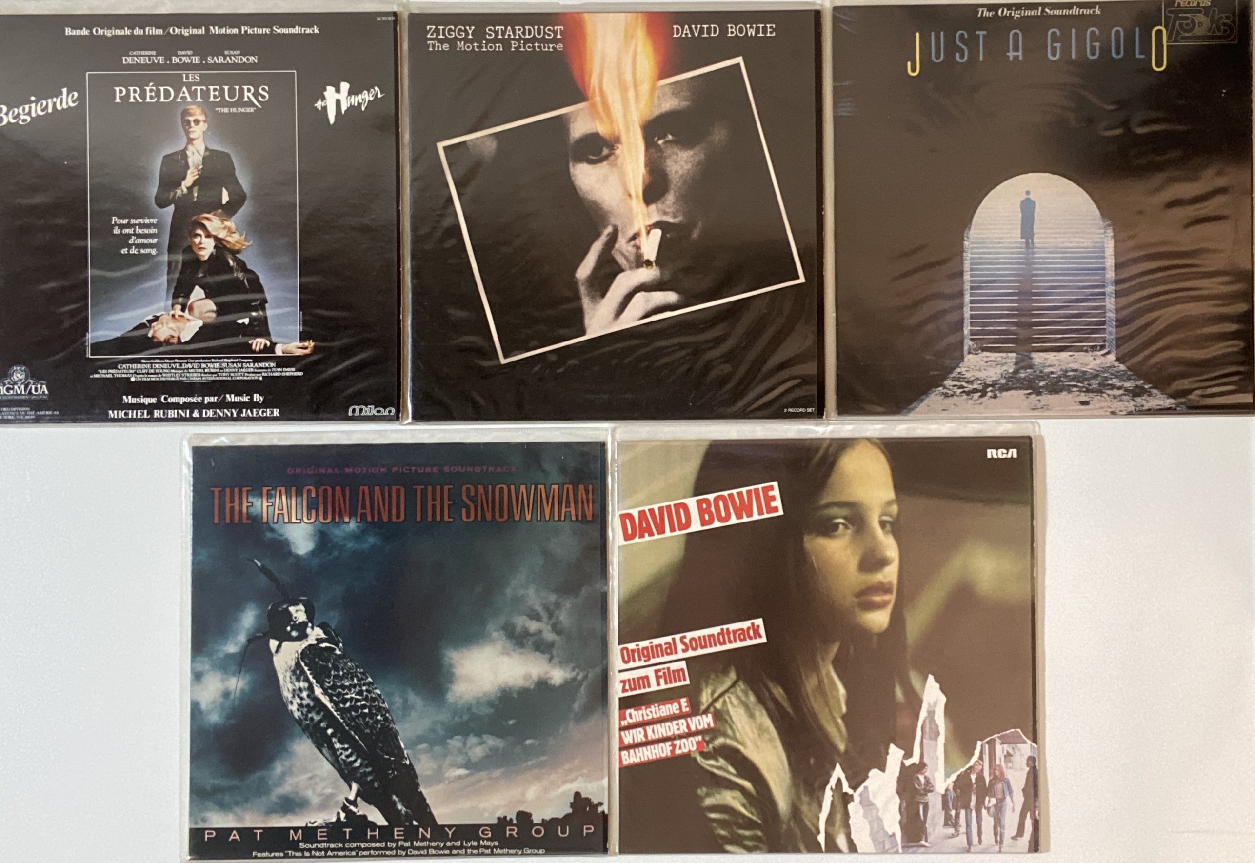 Lot 8 - DAVID BOWIE - SOUNDTRACK LPs