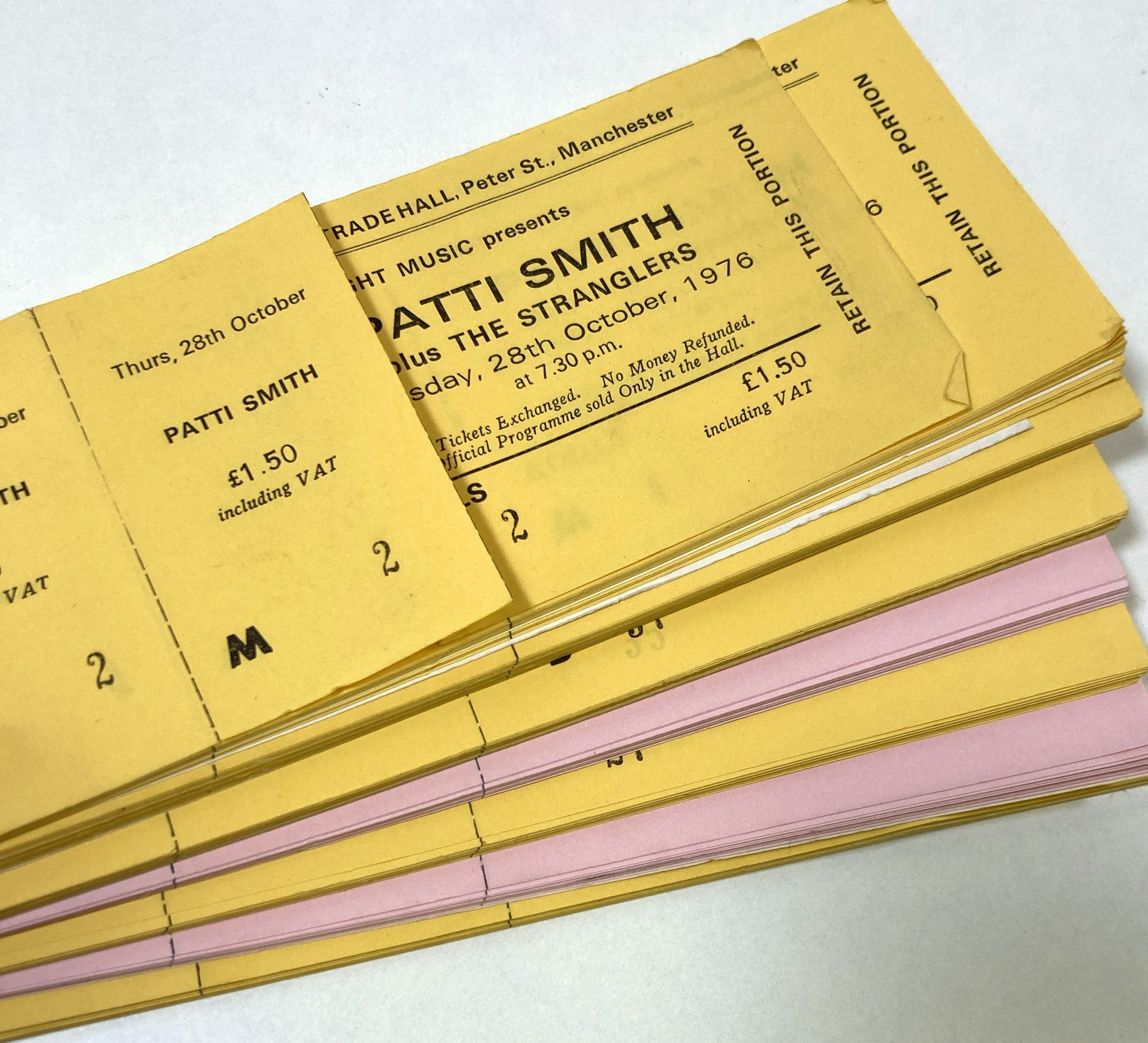 Lot 134 - MANCHESTER FREE TRADE HALL TICKET ARCHIVE