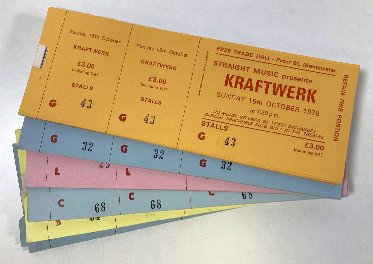 Lot 136 - MANCHESTER FREE TRADE HALL TICKET ARCHIVE