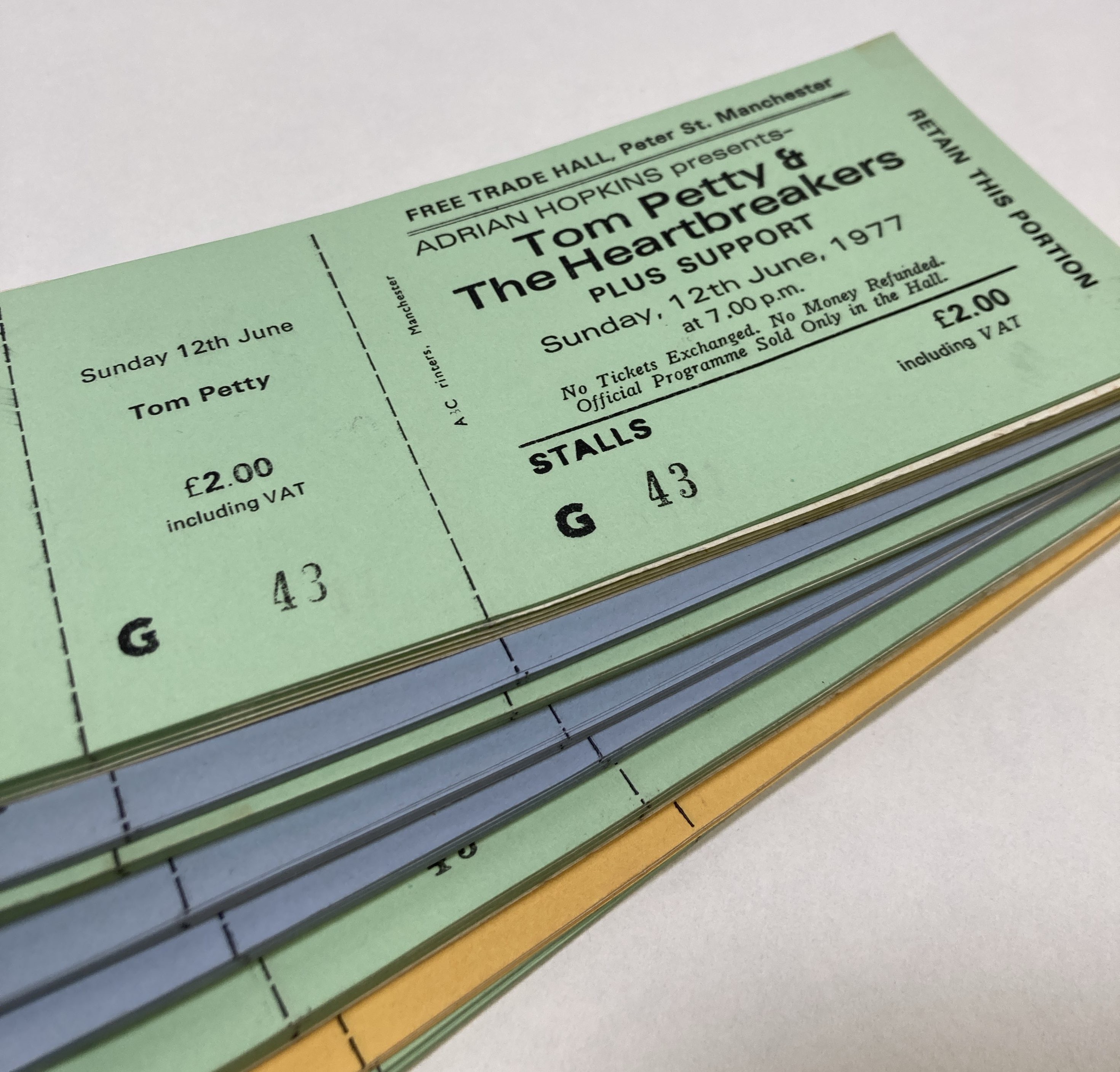 Lot 137 - MANCHESTER FREE TRADE HALL TICKET ARCHIVE