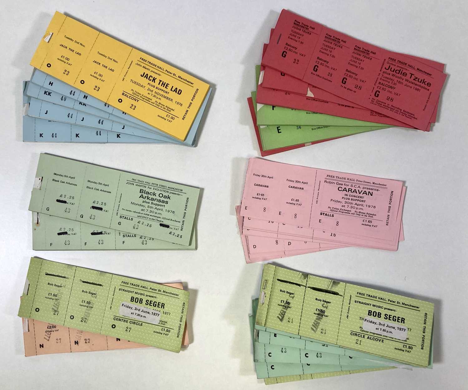 Lot 151 - MANCHESTER FREE TRADE HALL TICKET ARCHIVE