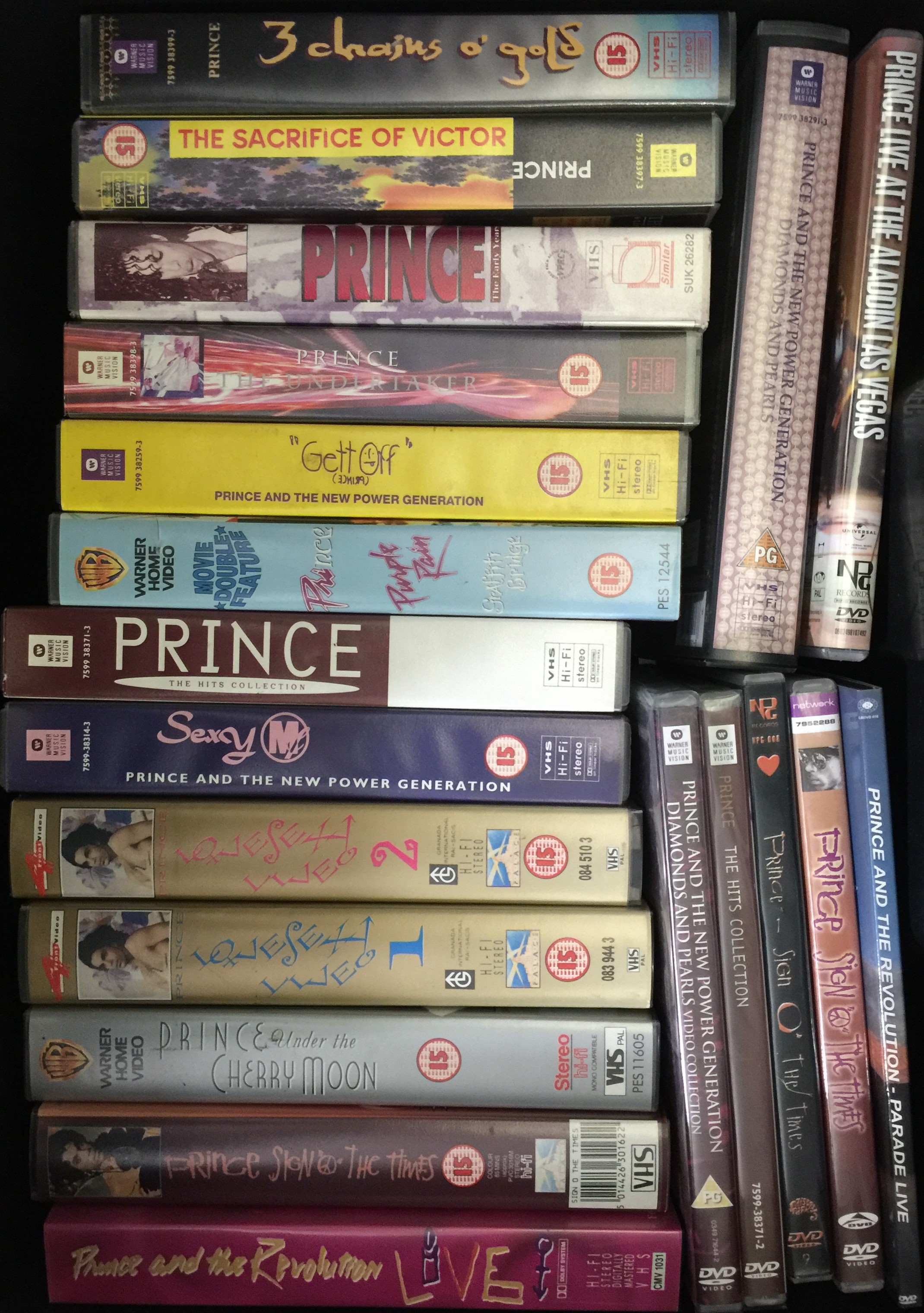 Lot 957 - PRINCE - VHS AND CASSETTES