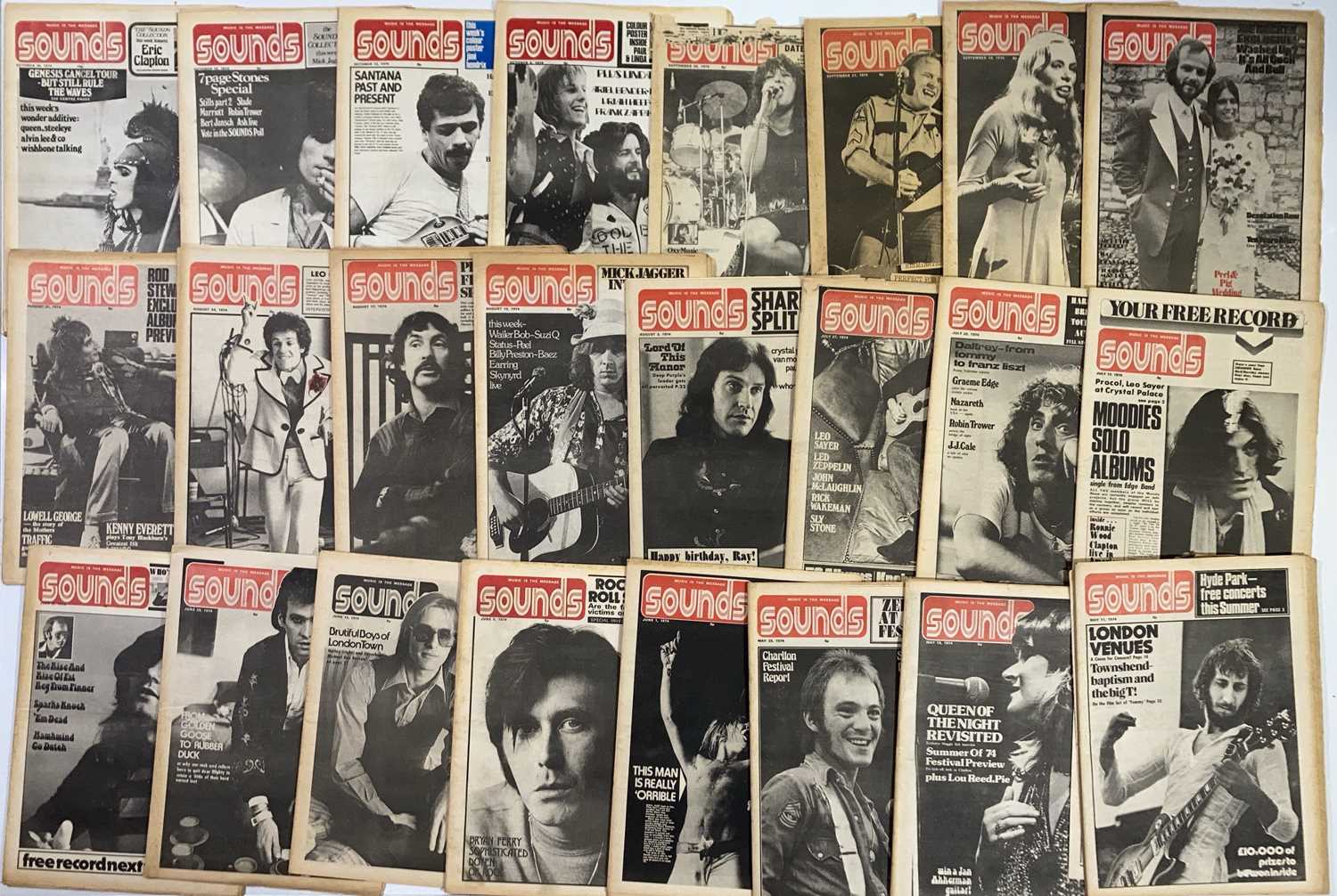 Lot 97 - SOUNDS MAGAZINE - 1971 - 1975 ARCHIVE - 200+
