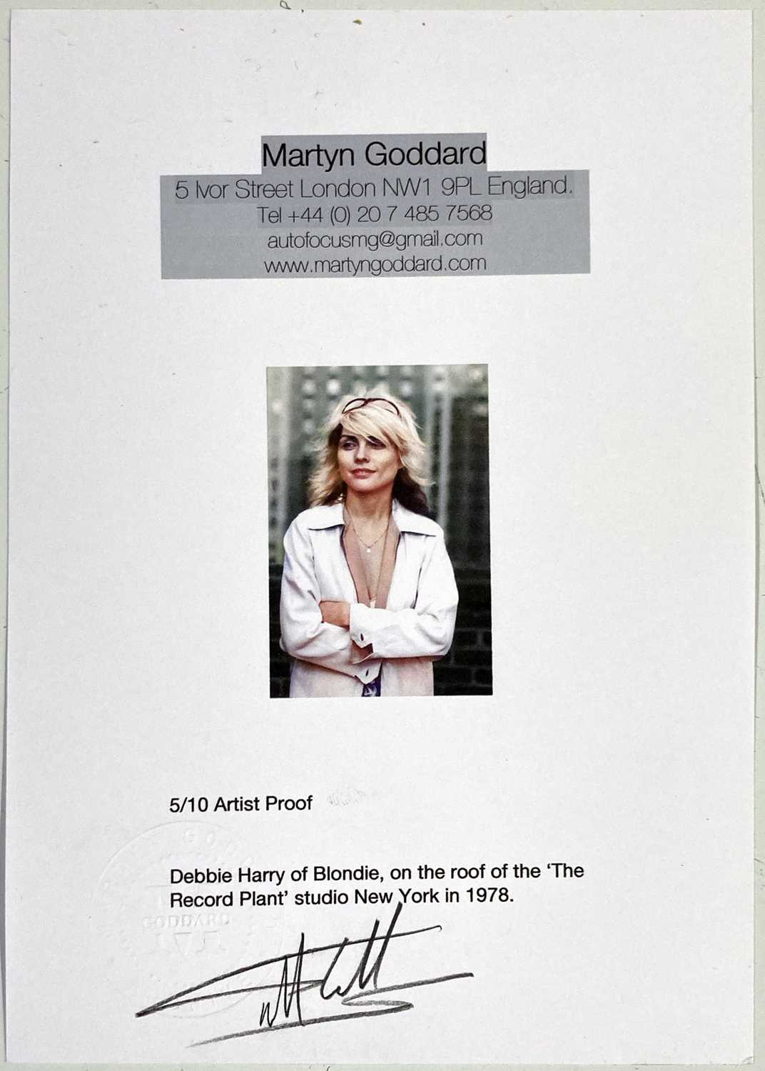 Lot 290 - MARTYN GODDARD - DEBBIE HARRY / BLONDIE.