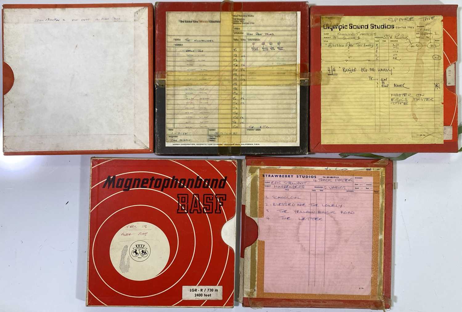Lot 449 - MASTER TAPES - THE MINDBENDERS.